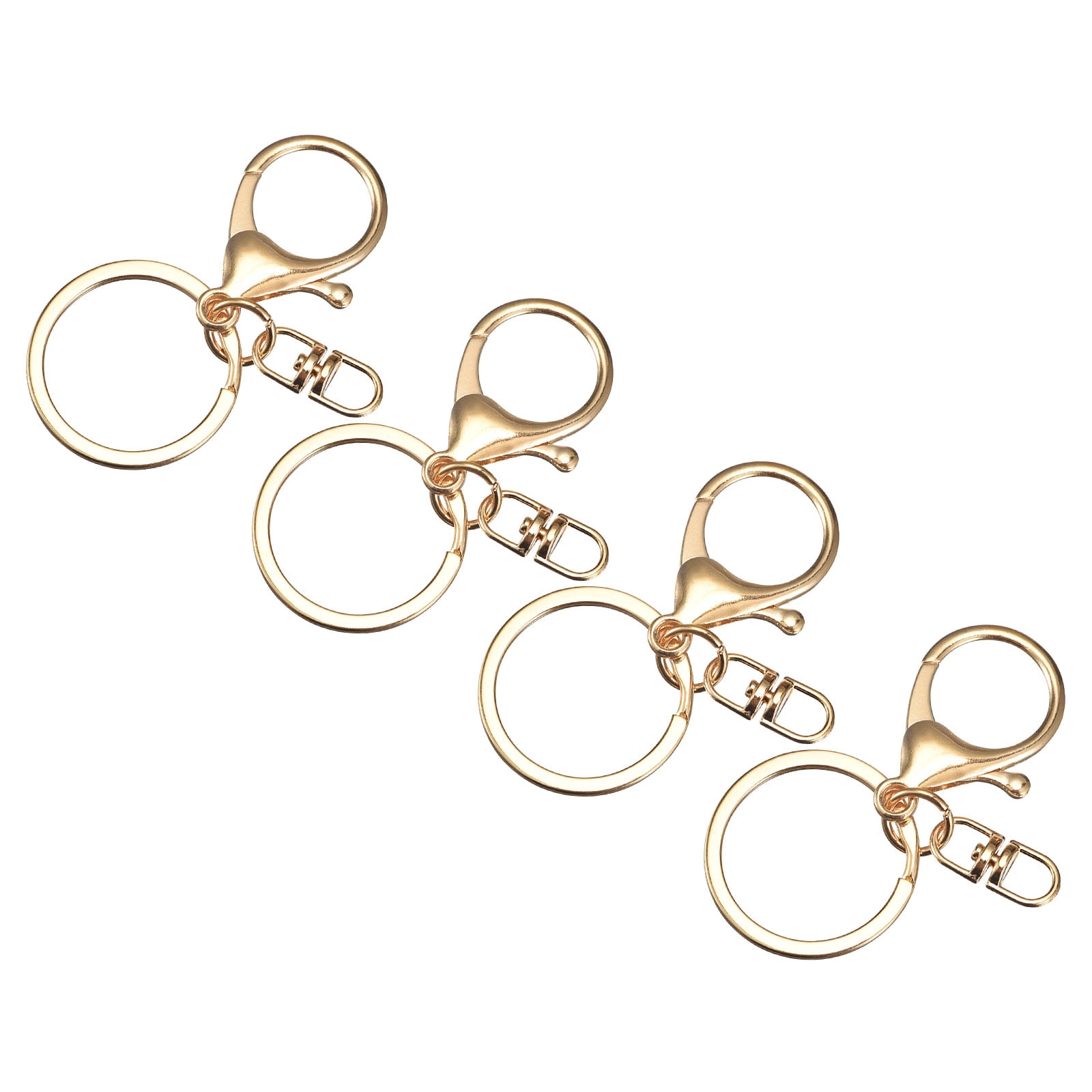Uxcell 63mm Lobster Claw Clasps with Key Rings & Swivel Rings for Keys ...
