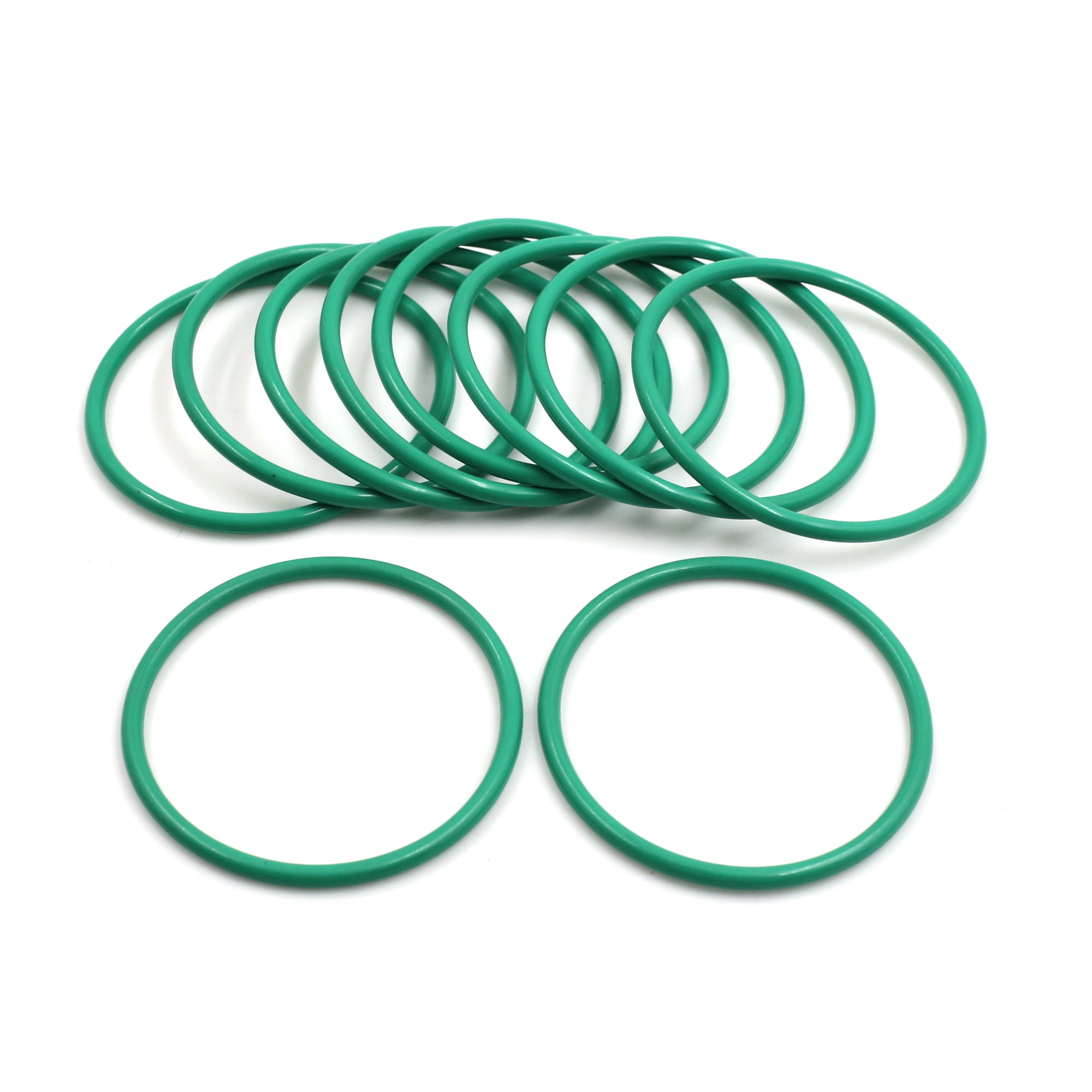Uxcell 63mm OD 56mm ID 3.5mm Width Fluorine Rubber Seal O Rings Green ...