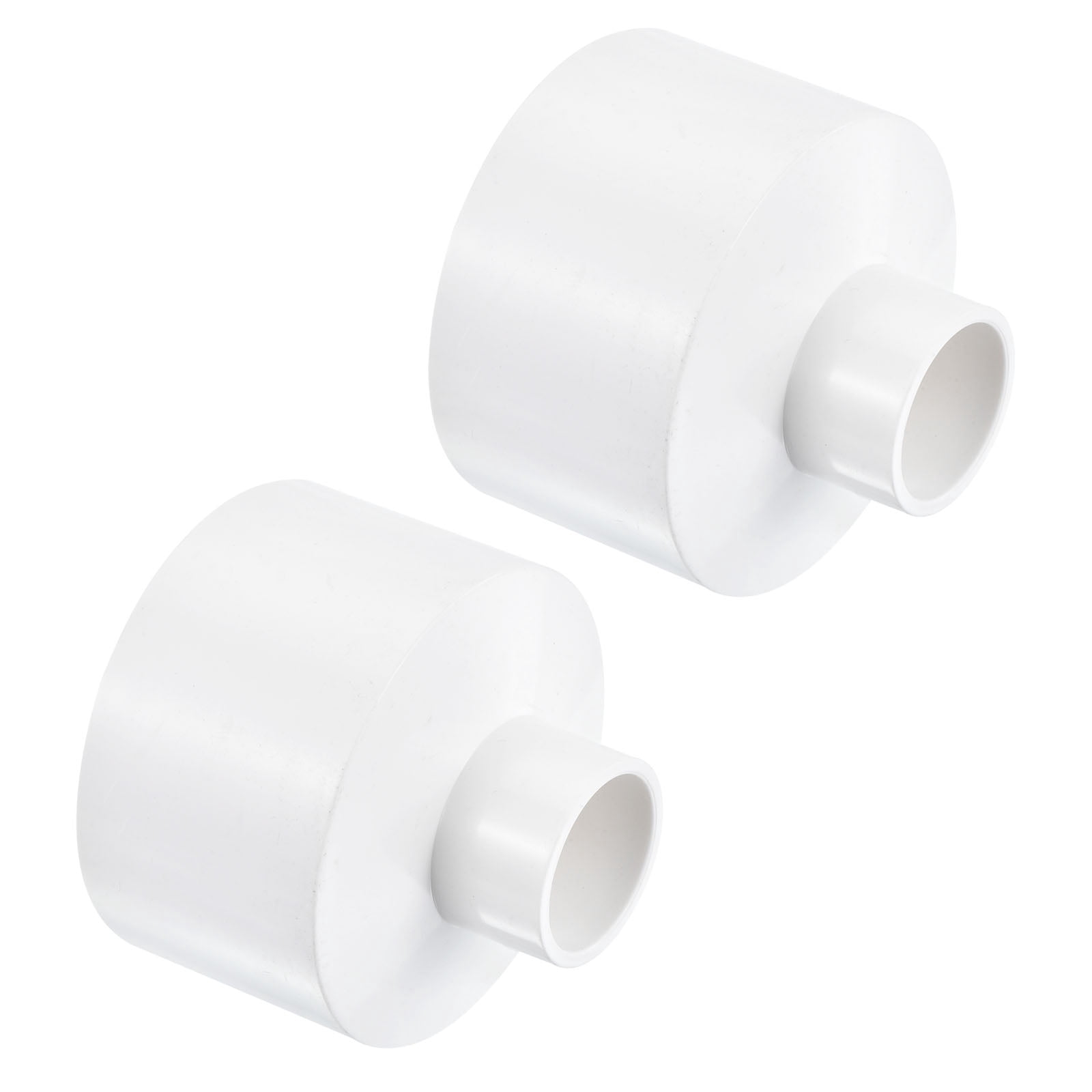 Uxcell ID Reducer Pipe Fitting Straight Adapter Connector, White 63mm ...