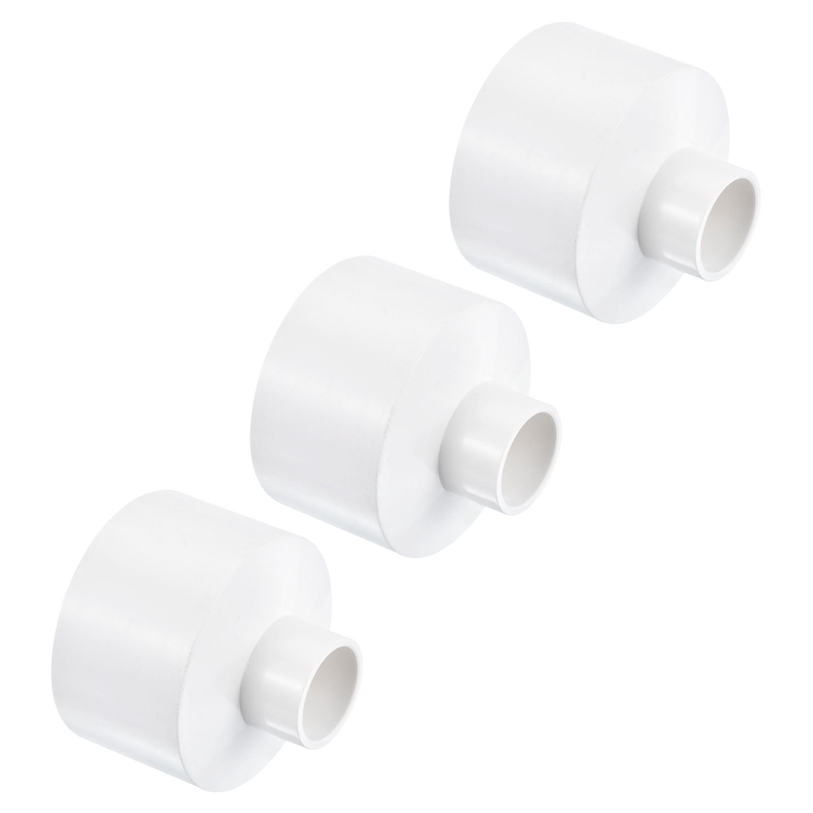 Uxcell ID Reducer Pipe Fitting Straight Adapter Connector, White 63mm ...