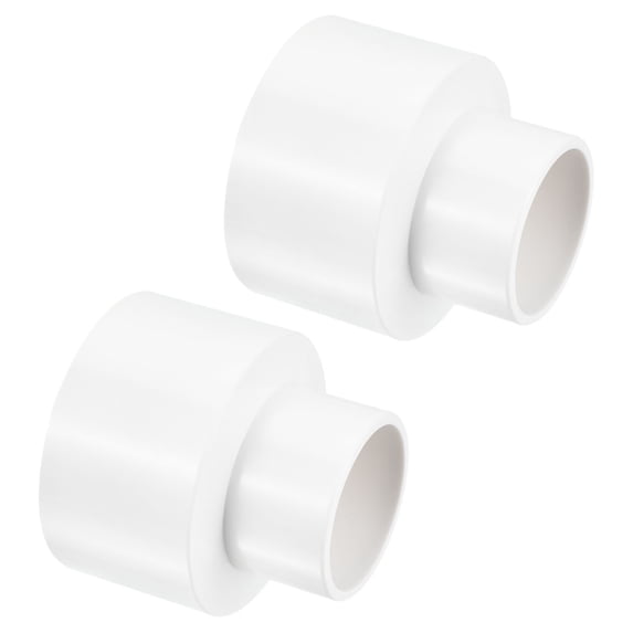 Uxcell ID Reducer Pipe Fitting Straight Adapter Connector, White 63mm ...
