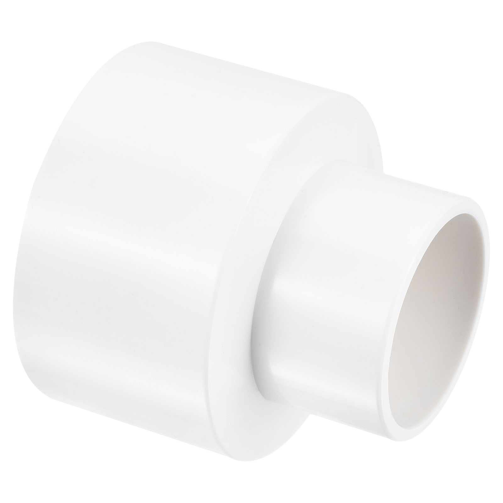 Uxcell ID Reducer Pipe Fitting Straight Adapter Connector, White 63mm ...