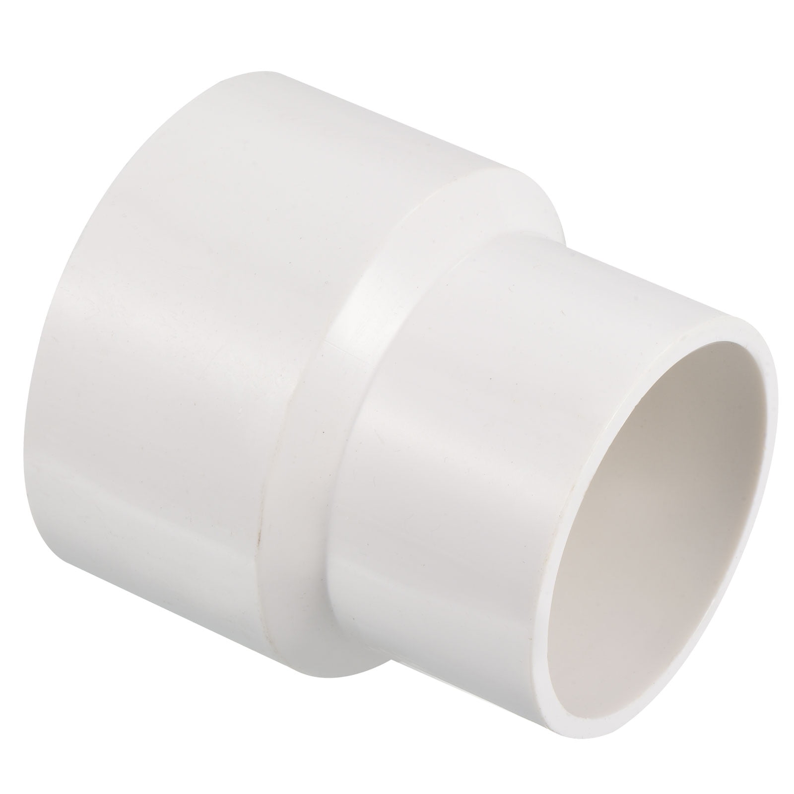 Uxcell 63x50mm PVC Reducer Pipe Fitting Straight Coupling Connector ...