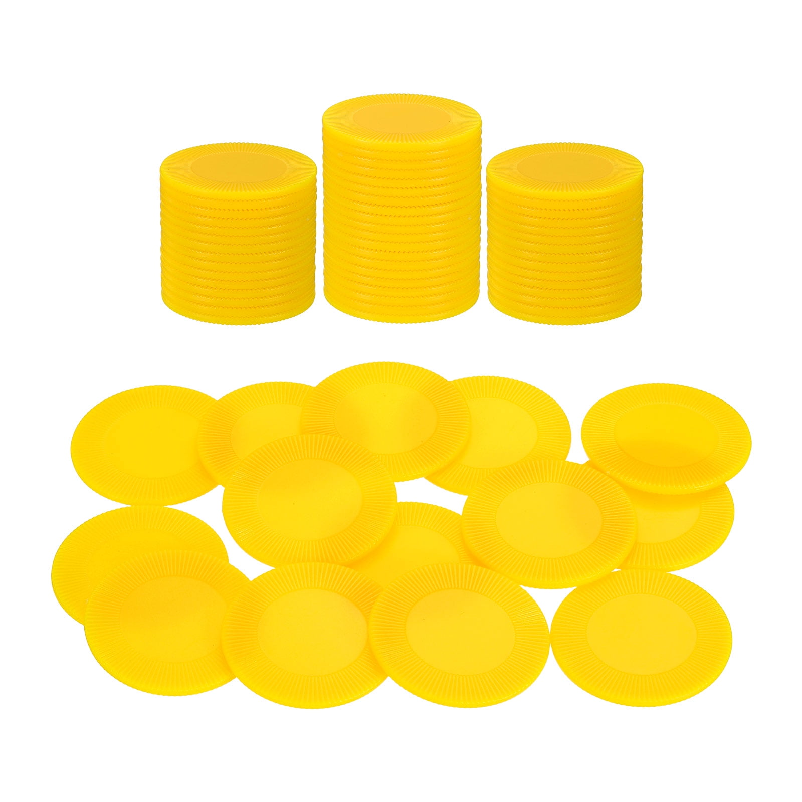 Uxcell 64 Pack Plastic Poker Chips, 1.5 Inch Mini Bingo Chips Learning ...