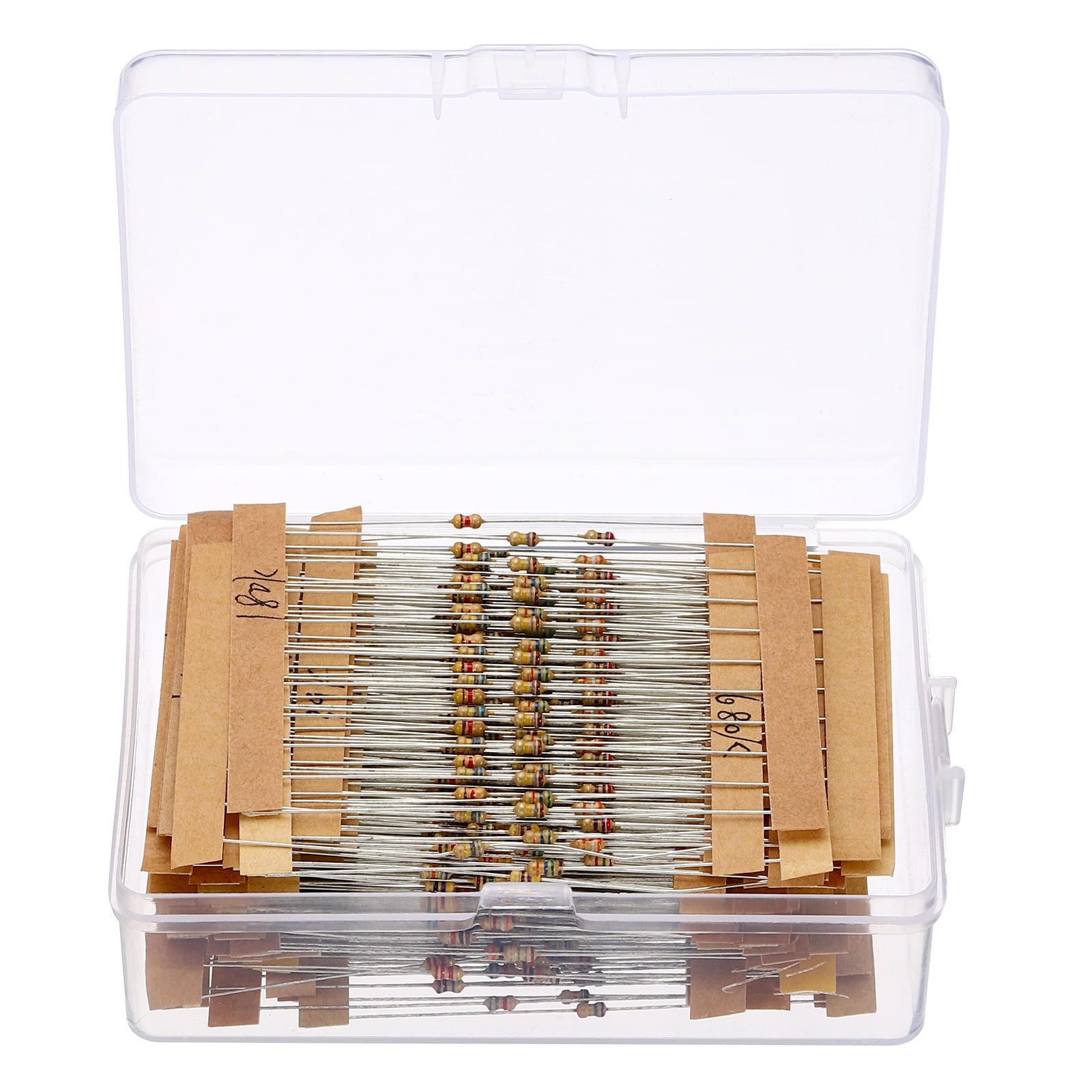 Uxcell 64 Values Resistors Assortment Kit, 640pcs Carbon Film Fix ...