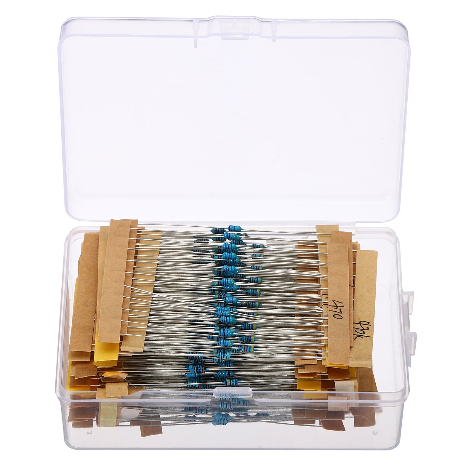 Uxcell 64 Values Resistors Assortment Kit, 640pcs Metal Film Fix ...