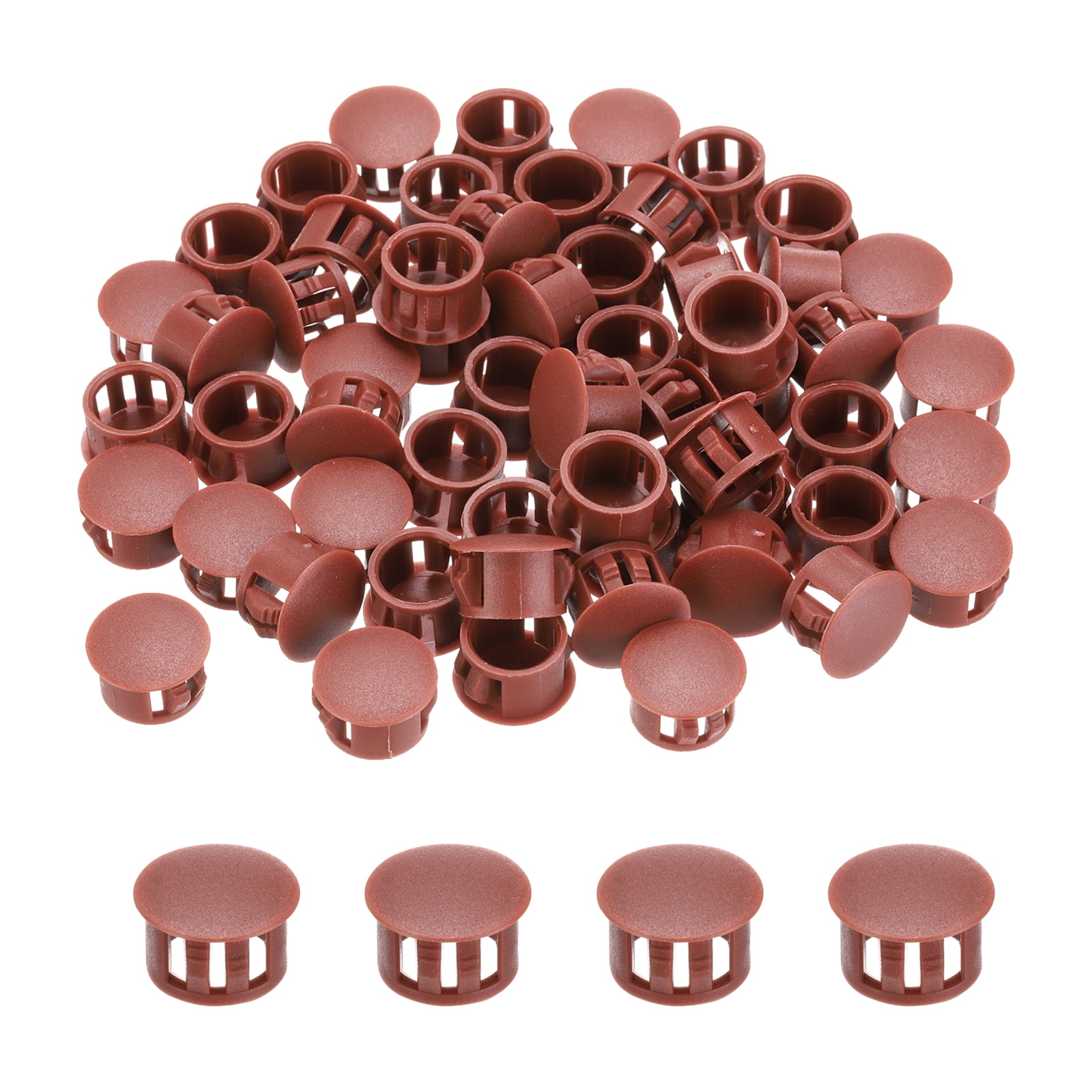 Uxcell 64PCS 19mm Dark Grey Plastic Hole Plugs, Flush Type Panel Hole ...