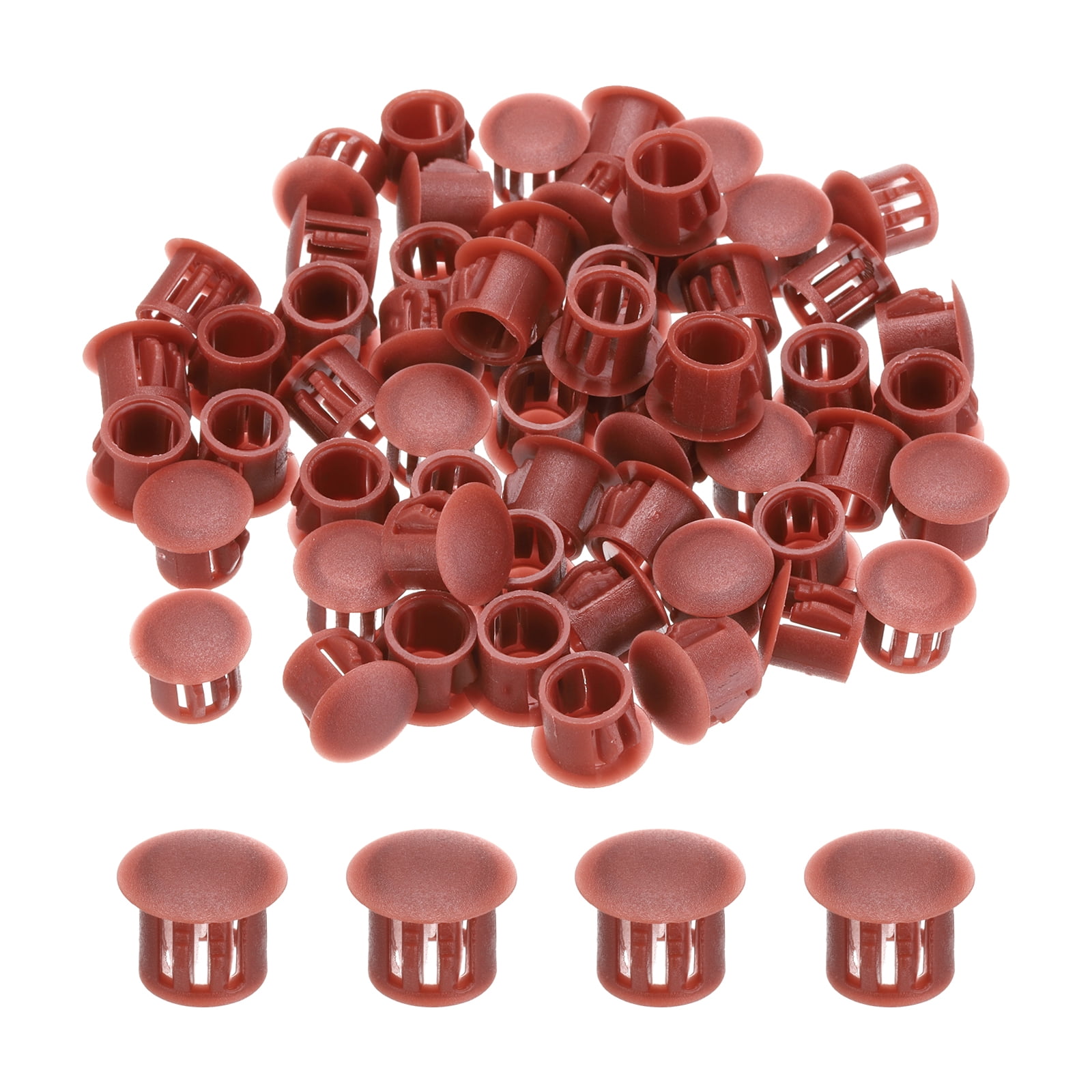 Uxcell 64PCS 22mm Dark Grey Plastic Hole Plugs, Flush Type Panel Hole ...