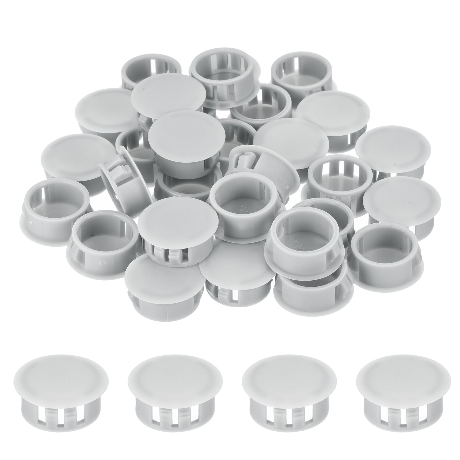 Uxcell 64PCS 22mm Light Gray Plastic Hole Plugs, Flush Type Panel Hole ...