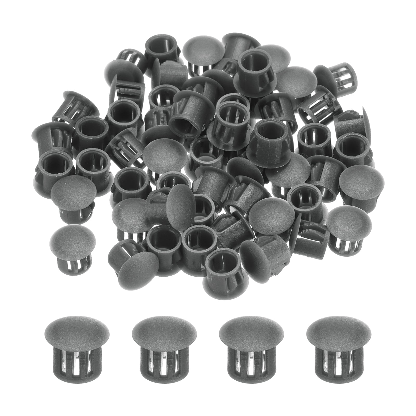 Uxcell 64PCS 28mm Red-brown Plastic Hole Plugs, Flush Type Panel Hole ...