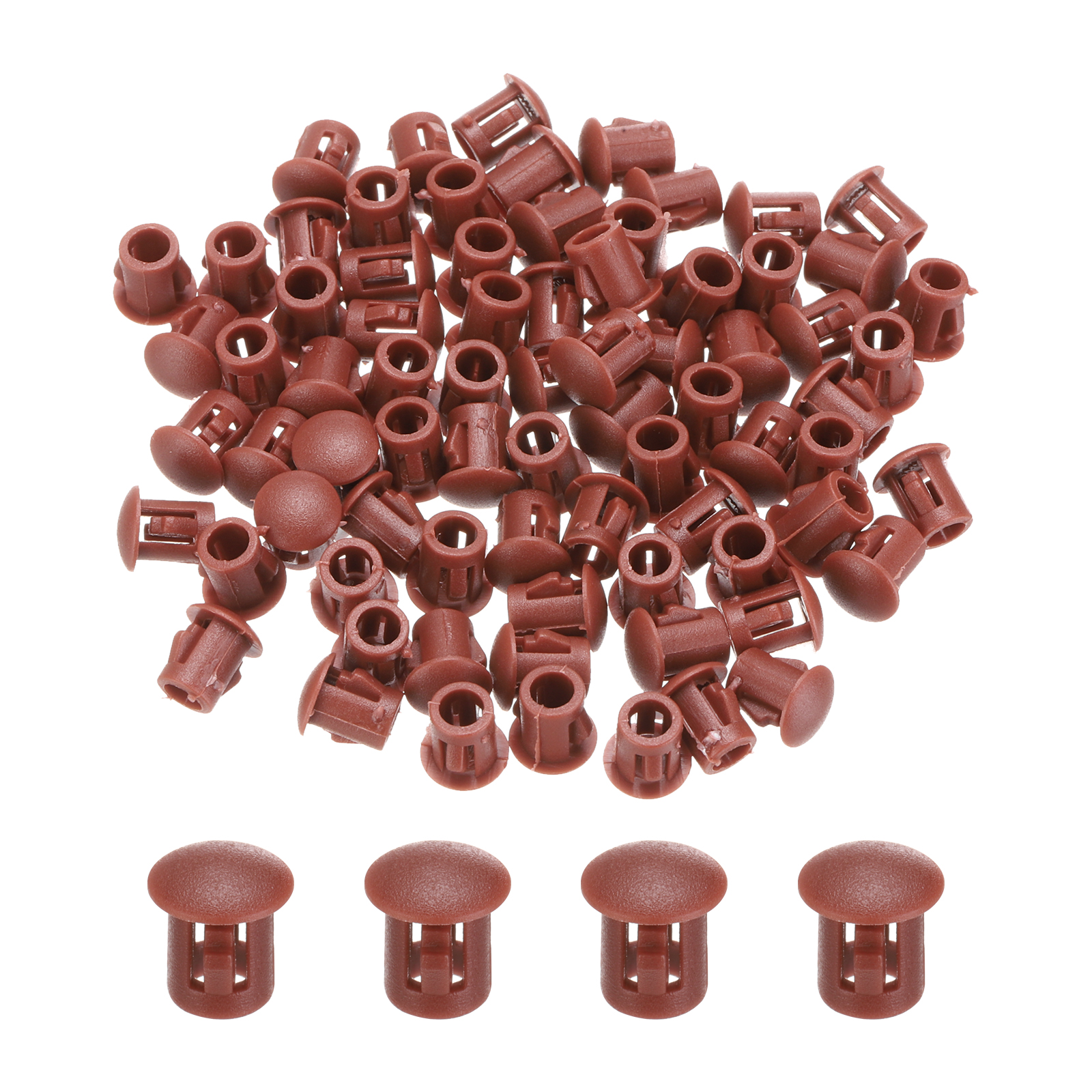 Uxcell 64PCS 32mm Dark Grey Plastic Hole Plugs, Flush Type Panel Hole ...