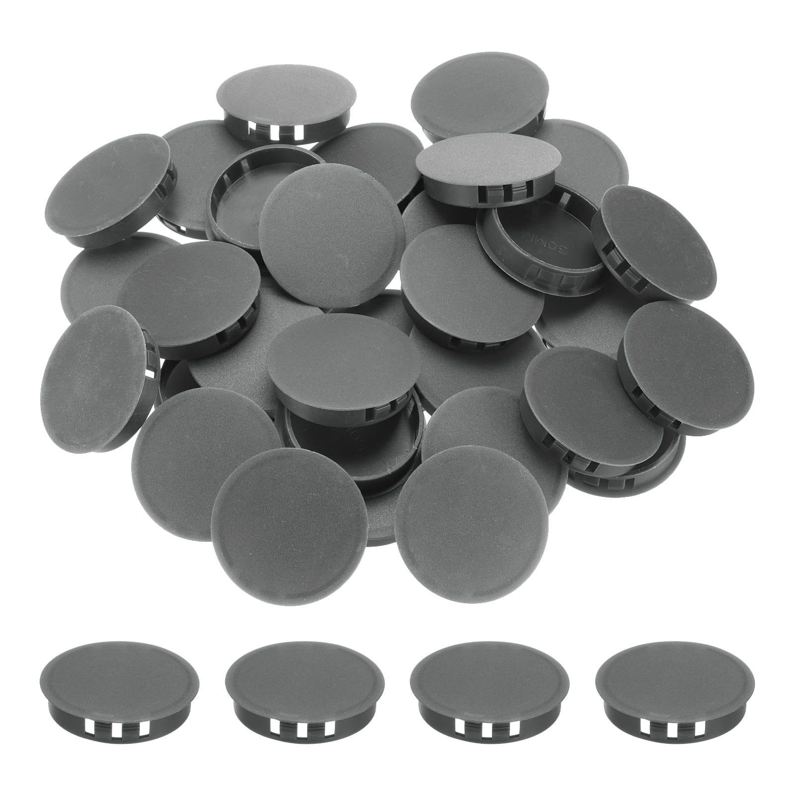 Uxcell 64PCS 42mm Dark Grey Plastic Hole Plugs, Flush Type Panel Hole ...