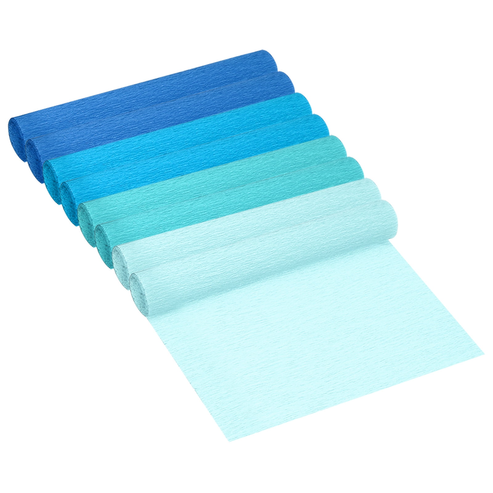 Uxcell 65.6ft Crepe Paper Roll, 8 Roll 4 Color 10" Width Paper Streamer ...