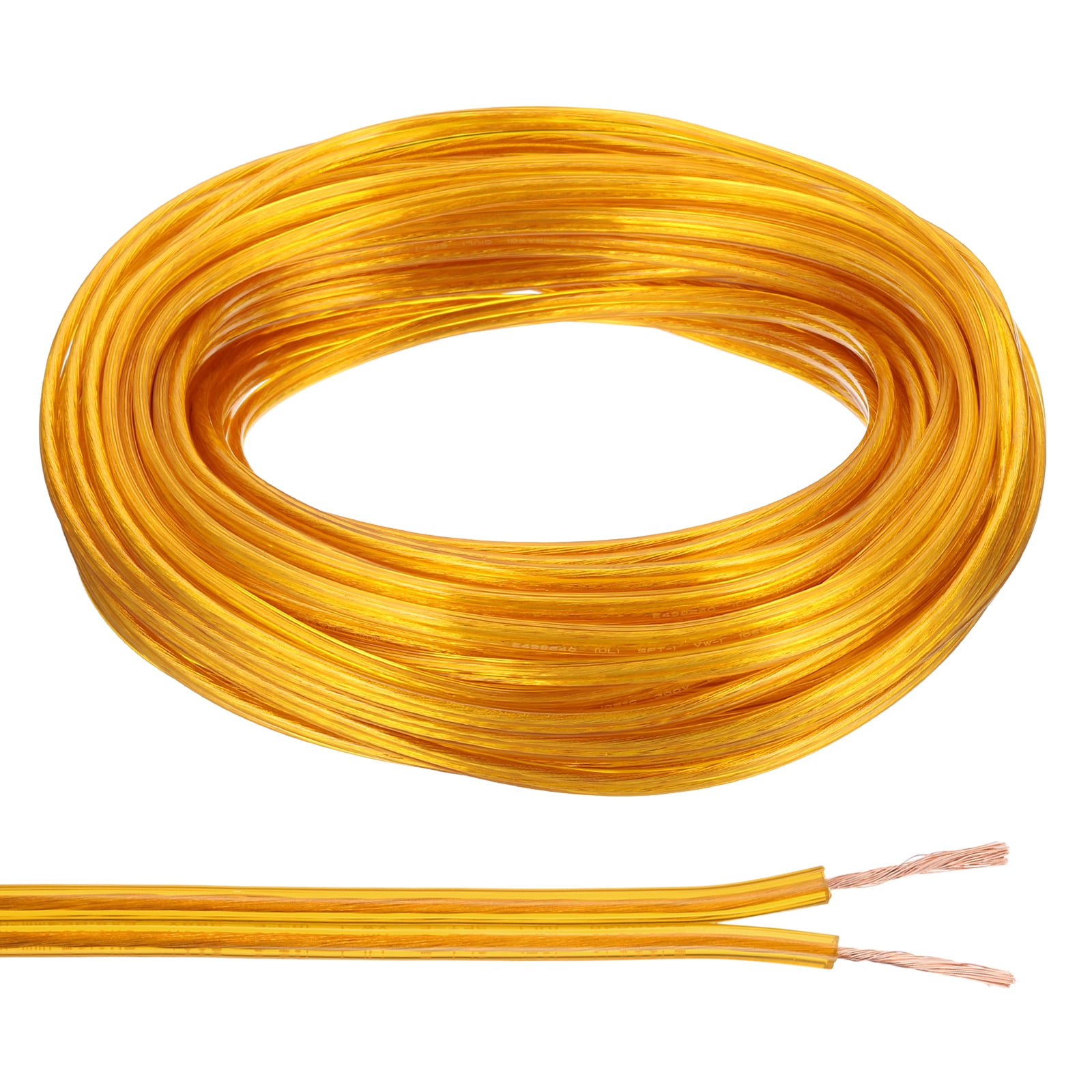 Uxcell 65Ft 18/2 Covered Wire, 300V SPT-1 Lamp Cord Insulated Heat ...