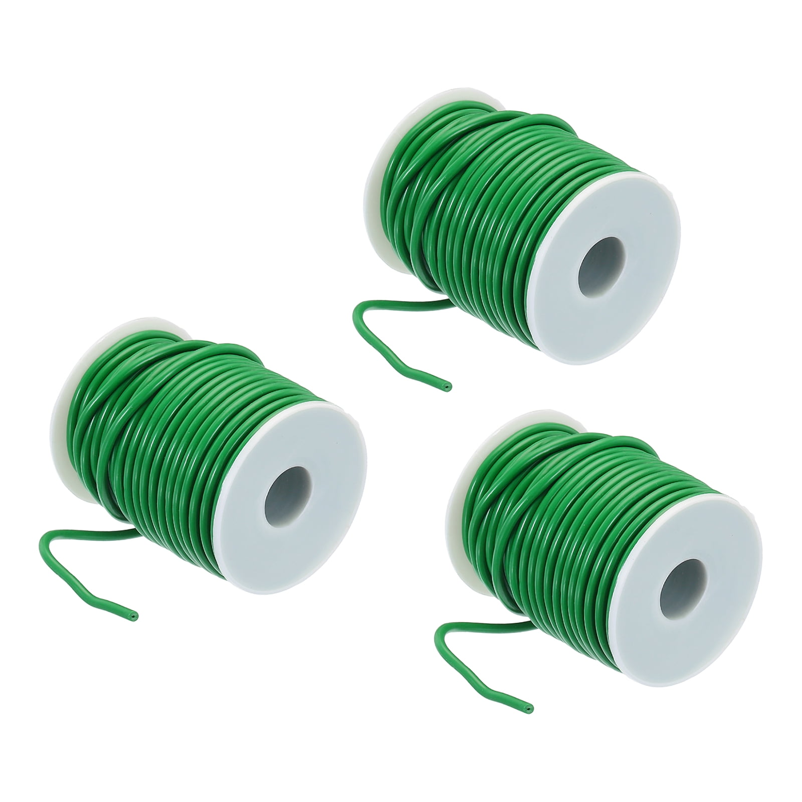 Uxcell 65ft/20M 3.5mm Reusable Soft Twist Ties Garden Plant Ties, Green ...