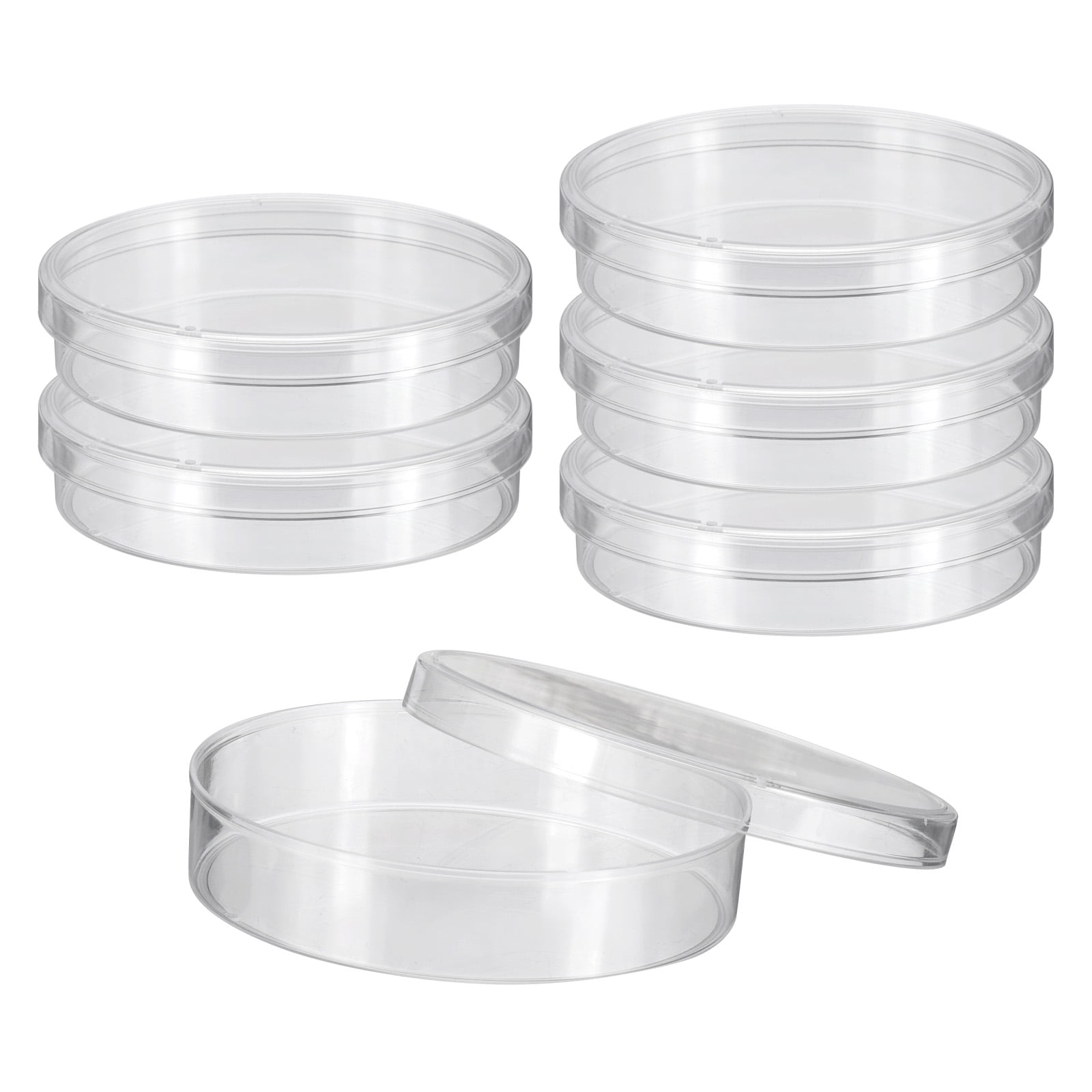 Uxcell 65mm Plastic Petri Dishes with Lids, 6 Pack Petri Plates Tissue ...