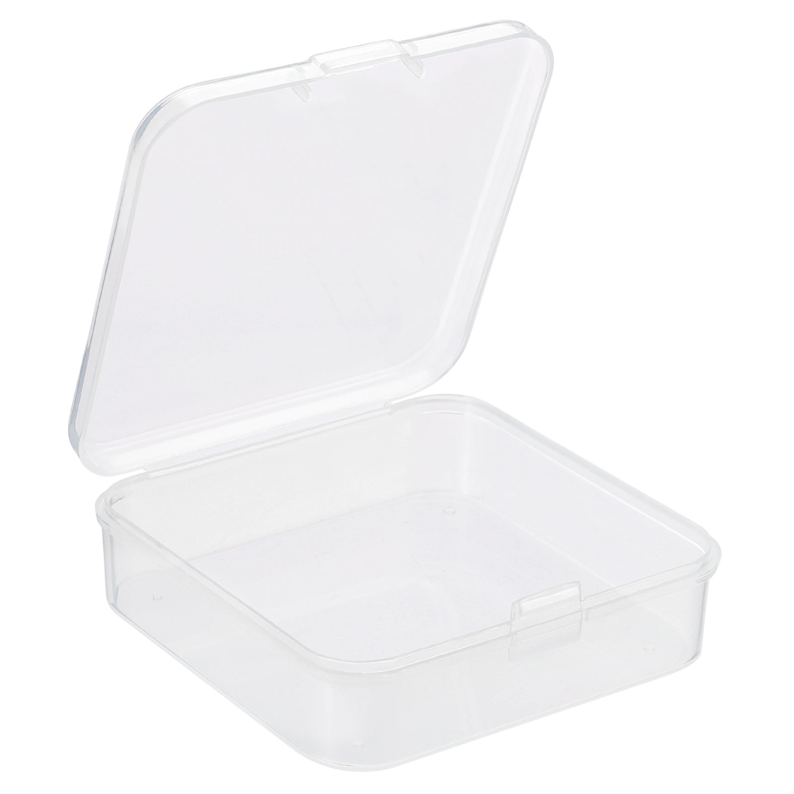 Uxcell 65x20mm Plastic Square Clear Storage Container Box with Lid, 12 ...