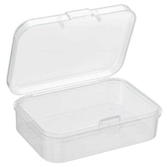 Uxcell 65x45x20mm Plastic Rectangular Clear Storage Container Box with ...