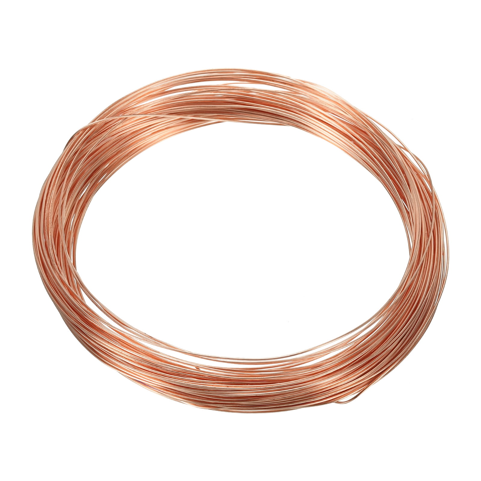 Uxcell 66 Feet Solid Bare Copper Wire 23 Gauge 99.9% Pure Copper Wire 0 ...