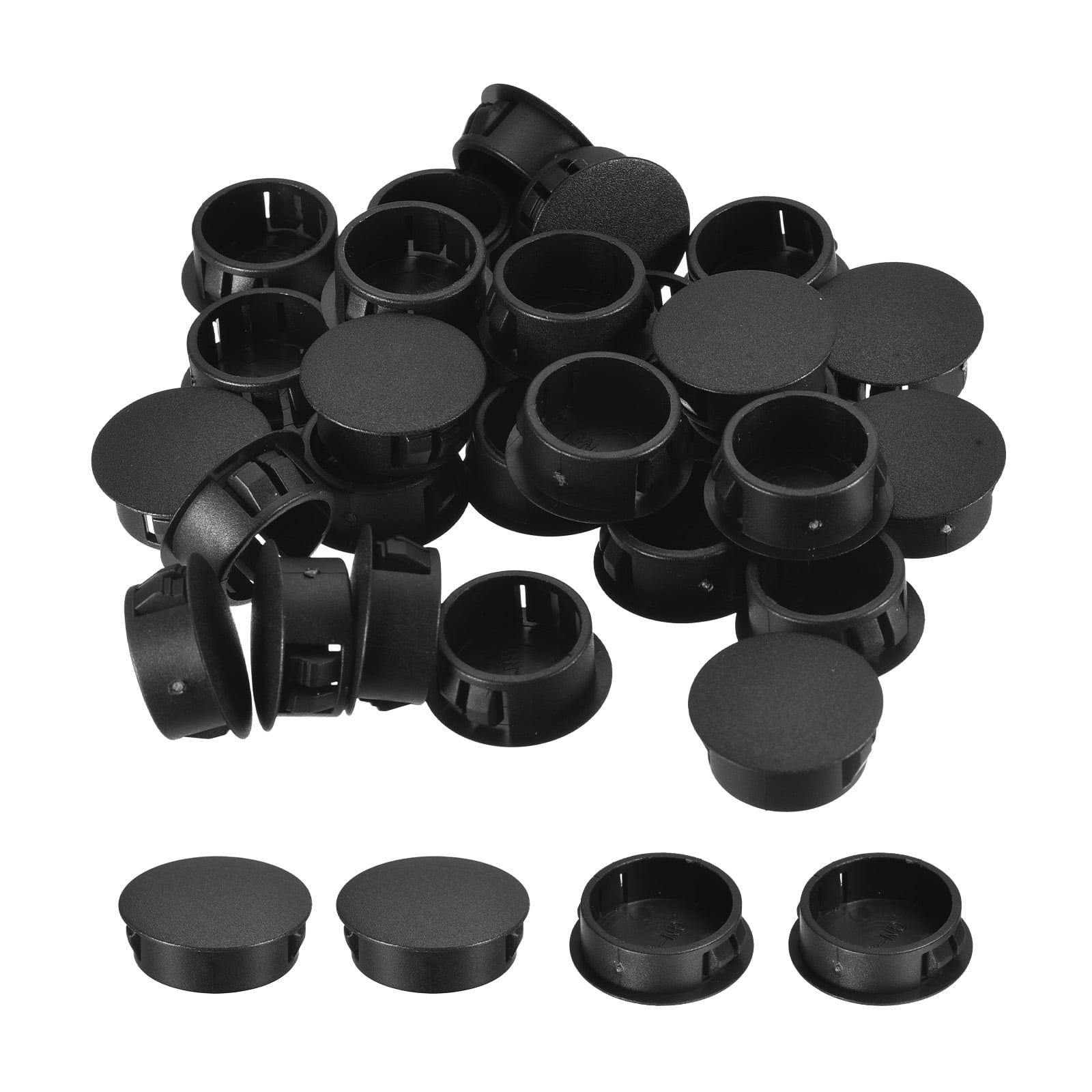 Uxcell 66Pack 1-11/64" Plastic Hole Plugs Panel Flush Type Knockout ...