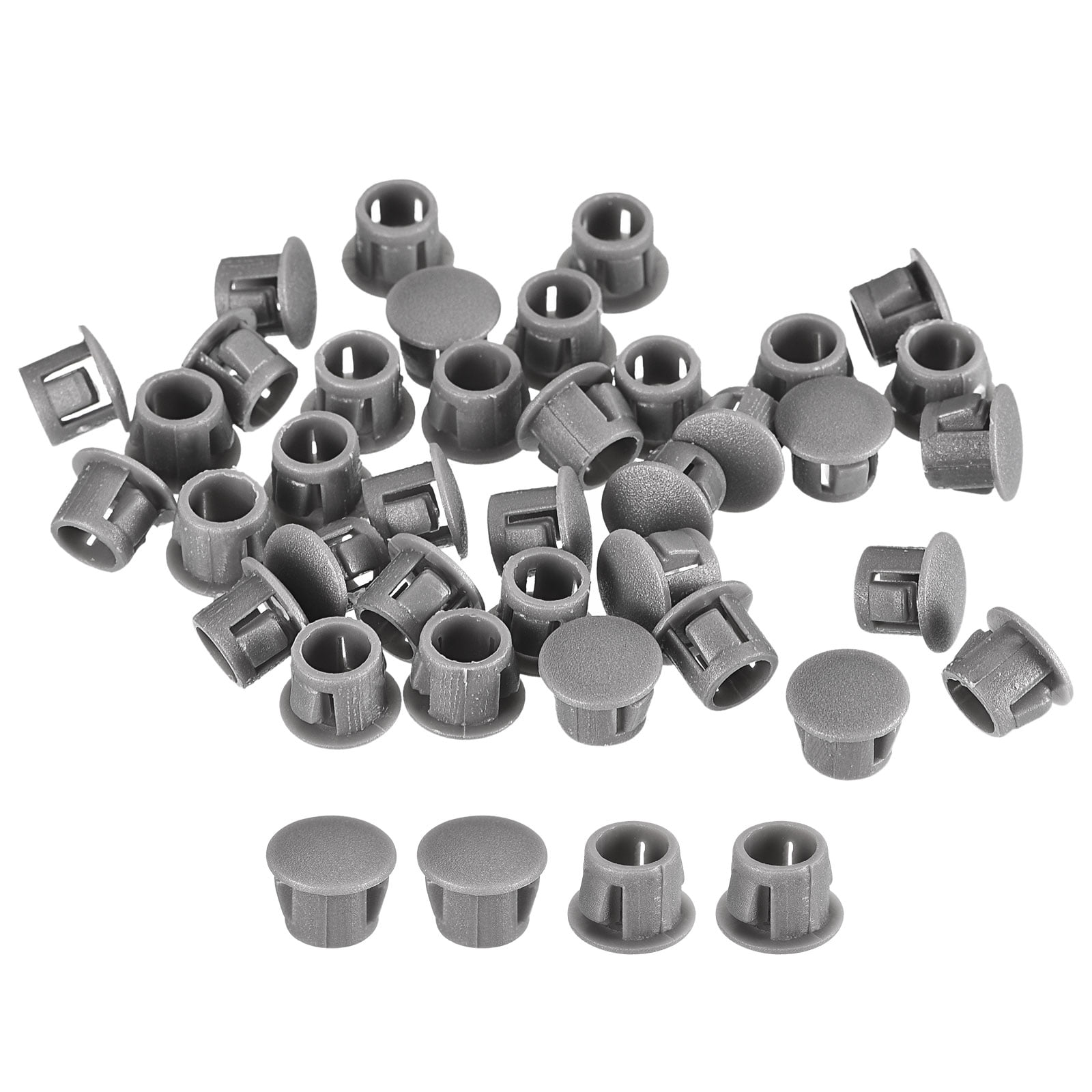 Uxcell 66Pack 16/5" Plastic Hole Plugs Panel Flush Type Knockout ...