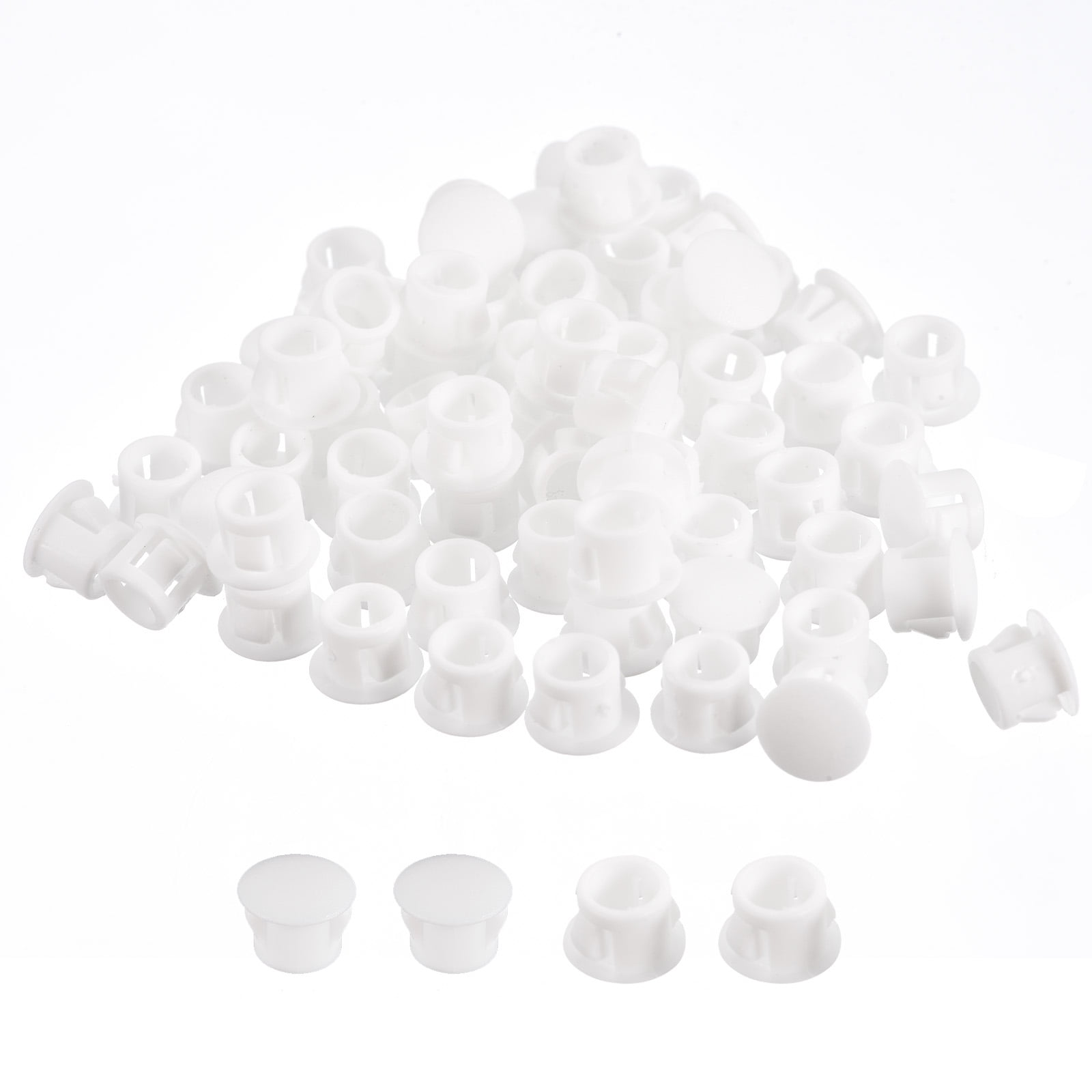 Uxcell 66Pack 16/5" Plastic Hole Plugs Panel Flush Type Knockout ...