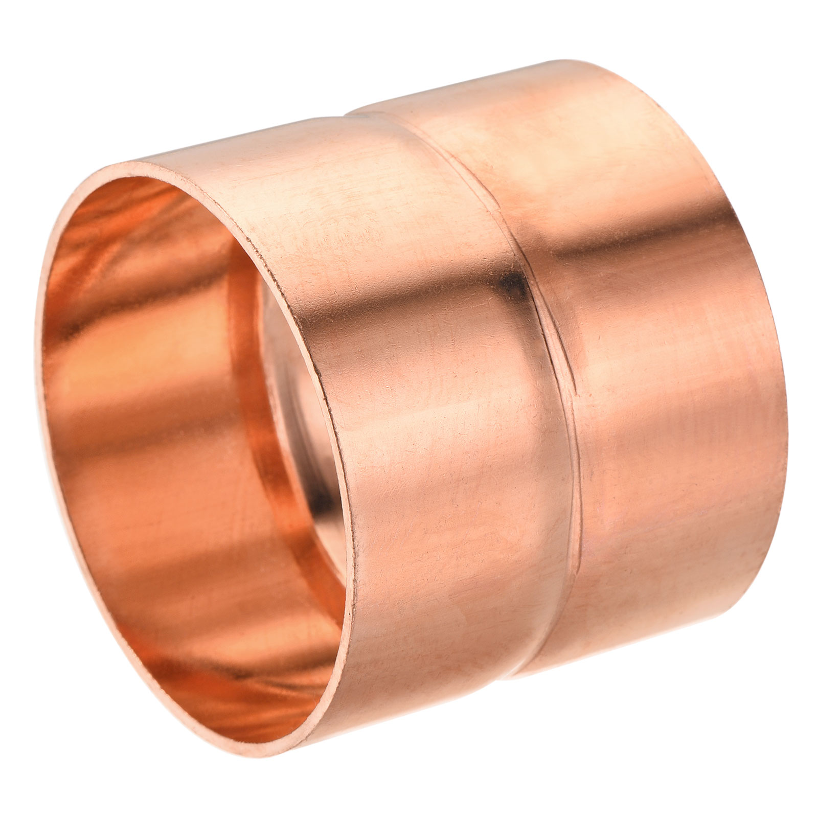 Uxcell 67mm Straight Copper Pipe Coupling Connecting Adapter Solder ...