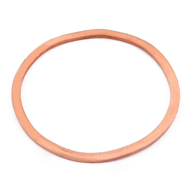 Uxcell 68mm x 60mm x 2mm Copper Flat Ring Crush Washer Sealing Gasket ...