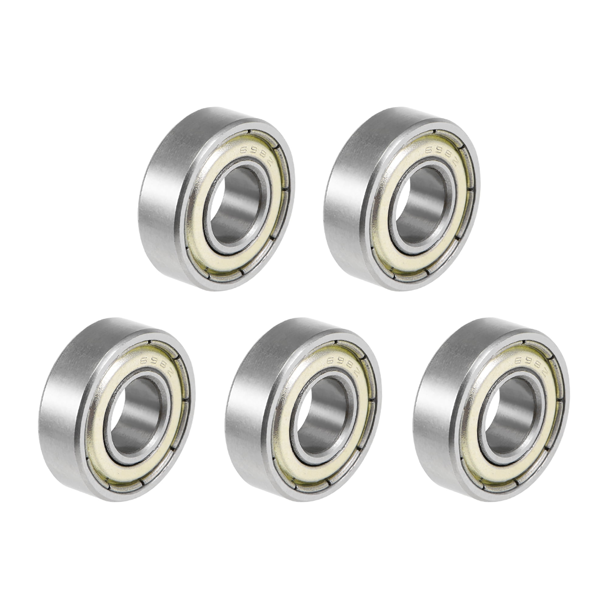 Uxcell 698ZZ Deep Groove Ball Bearings Z2 8mmx19mmx6mm Double Shielded ...