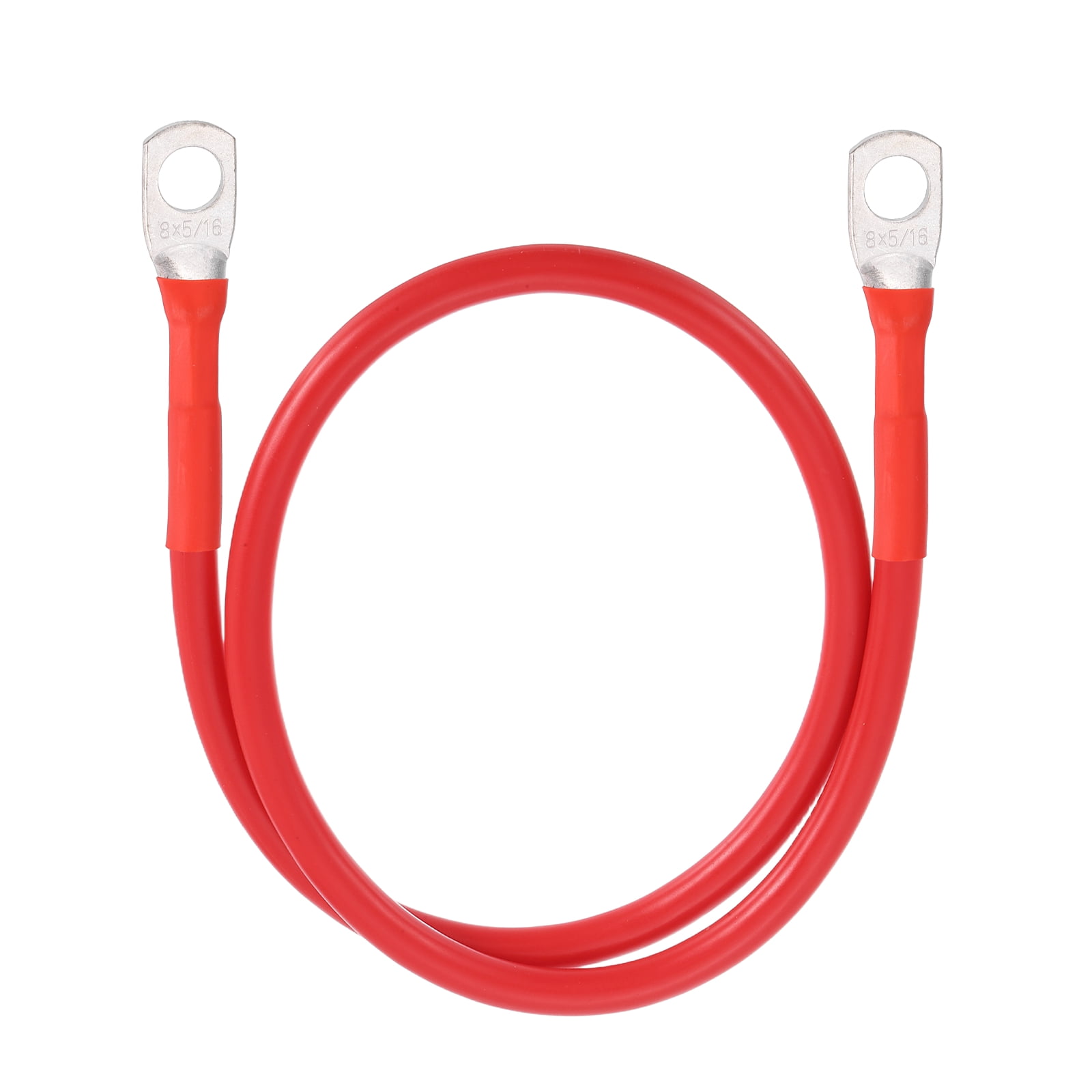 Uxcell 6AWG Gauge Battery Cable Wire 2FT Length 5/16" Diameter Positive ...