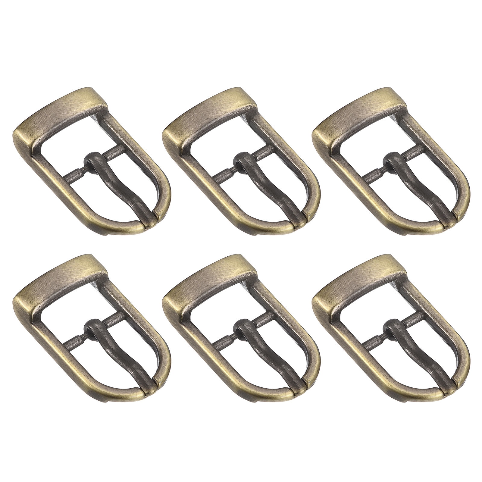 Uxcell 6Pack 0.51" Single Prong Belt Buckle Oval Center Bar Buckles for ...