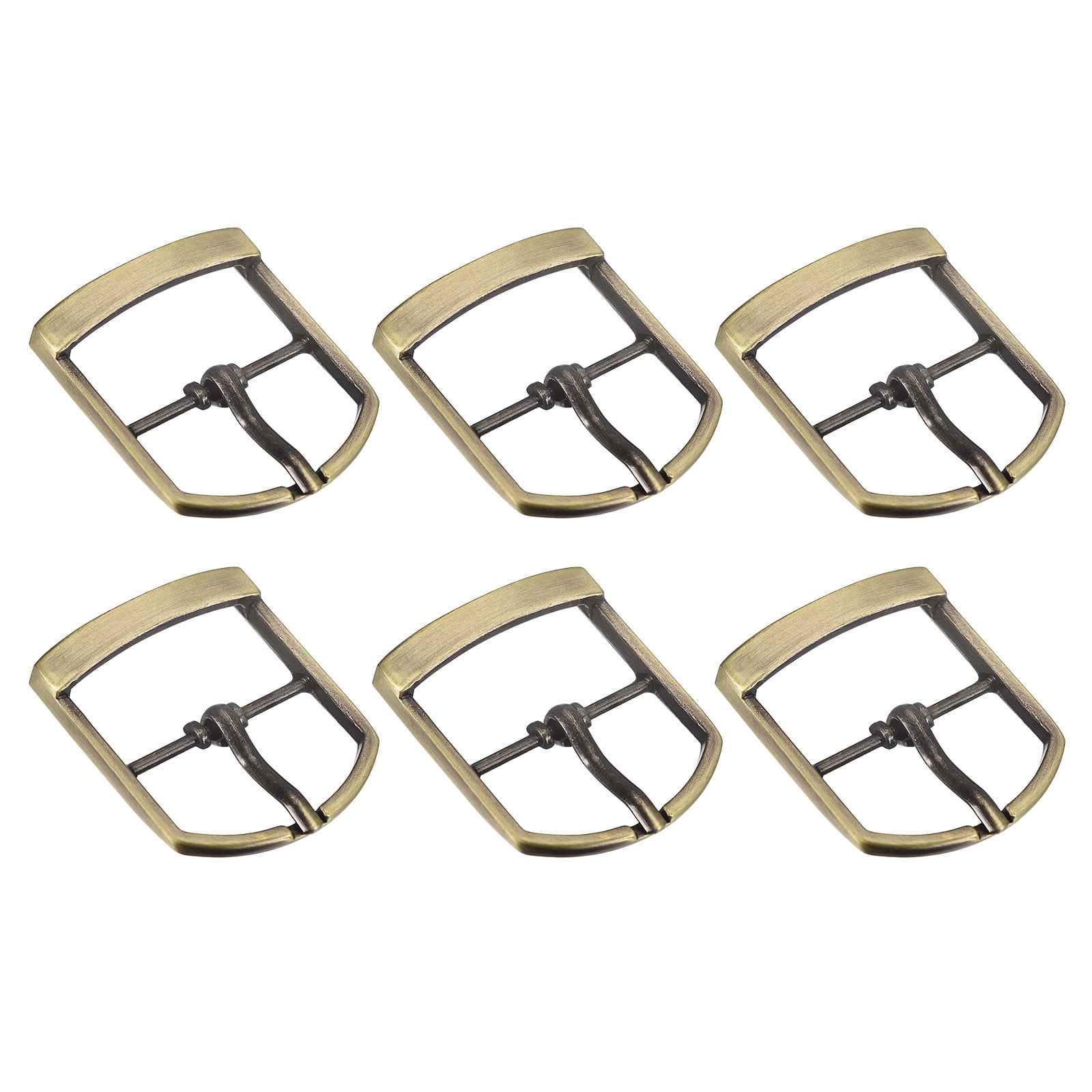 Uxcell 6Pack 0.94" Single Prong Belt Buckle Oval Center Bar Buckles for ...