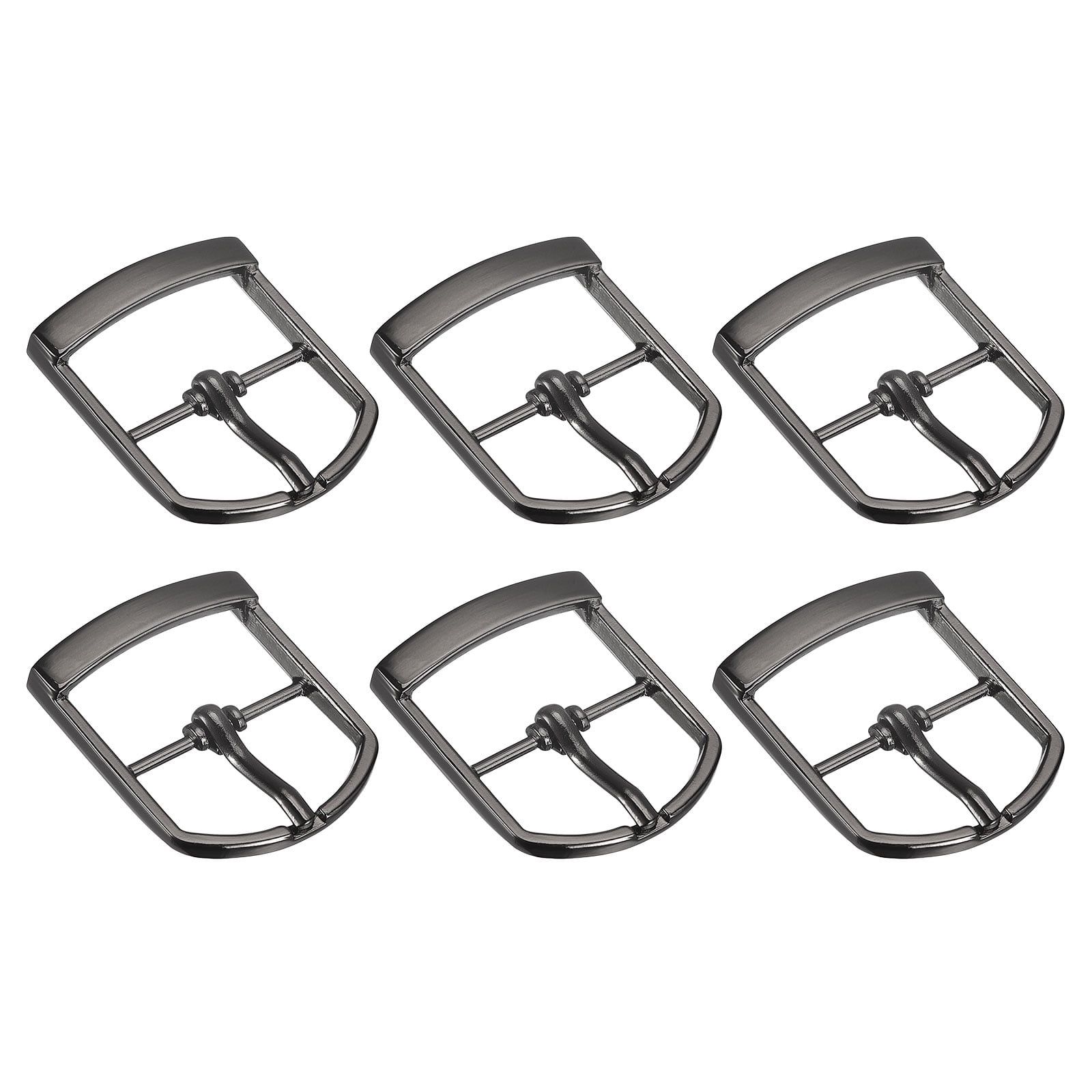 Uxcell 6Pack 0.94" Single Prong Belt Buckle Oval Center Bar Buckles for ...