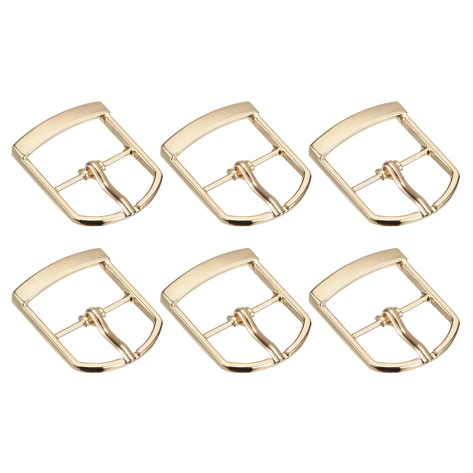 Uxcell 6Pack 0.94" Single Prong Belt Buckle Oval Center Bar Buckles for ...