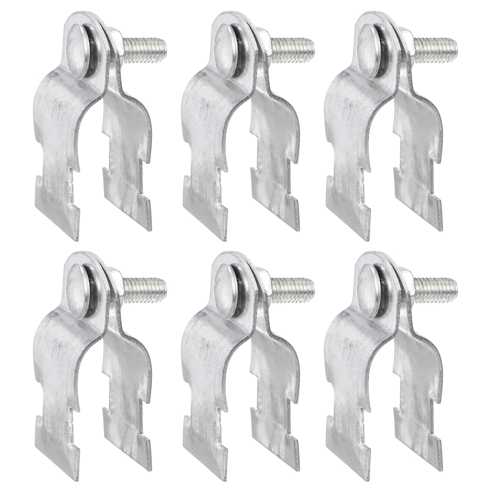 Uxcell 6Pack 1-11/32" EMT Strut Clamps Steel with Bolt Nut for Rigid ...
