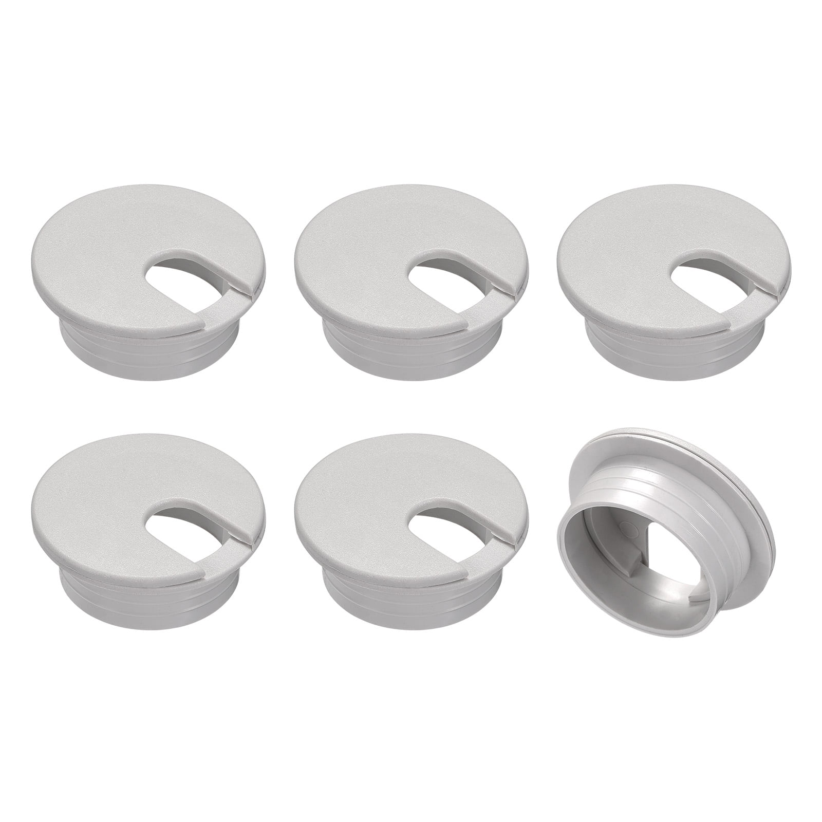 Uxcell 6Pack 1.38Inch/35mm Cable Hole Cover ABS Desk Cable Wire Cord ...