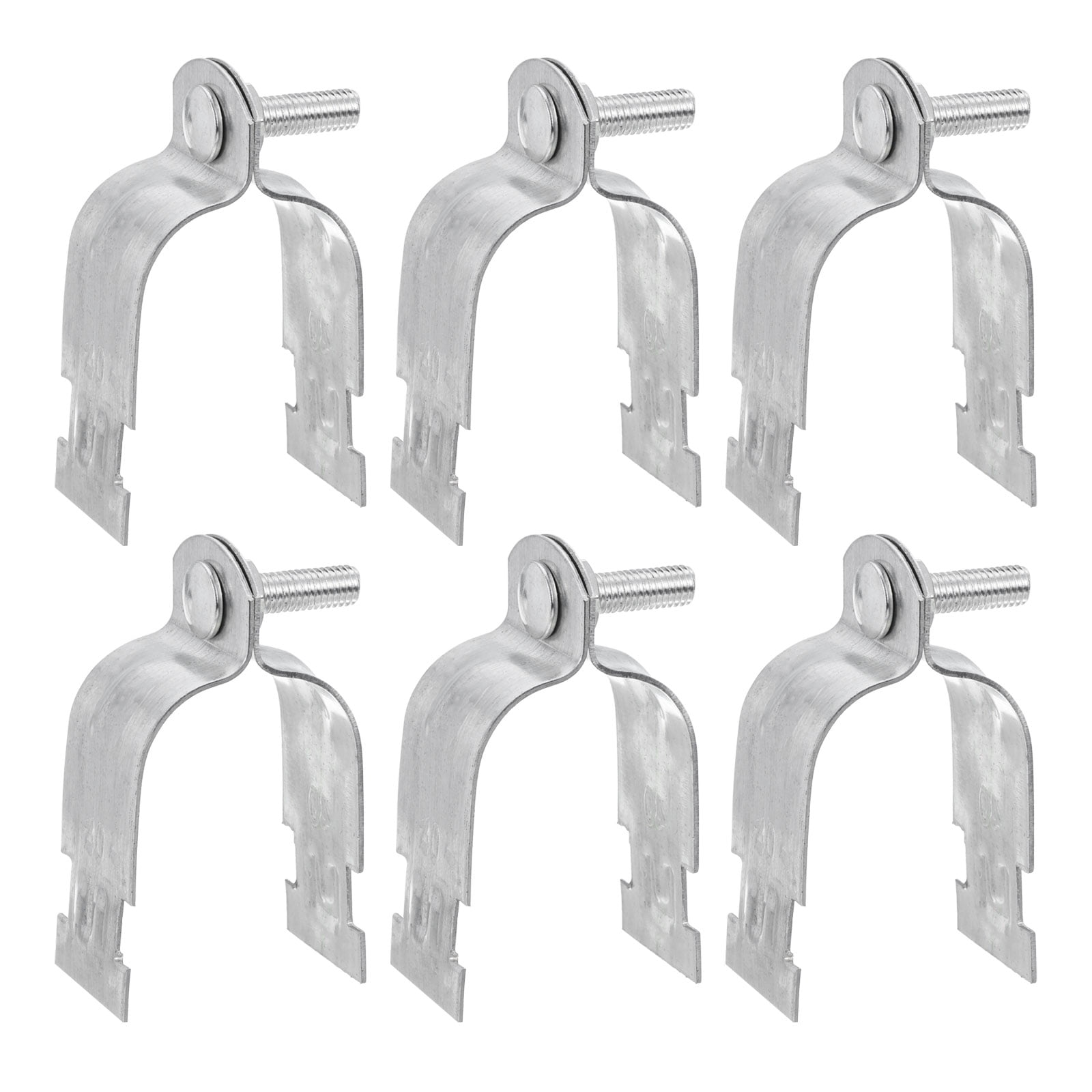 Uxcell 6Pack 1-7/8" EMT Strut Clamps Steel with Bolt Nut for Rigid ...