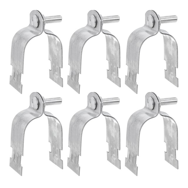 Uxcell 6Pack 1-7/8" EMT Strut Clamps Steel with Bolt Nut for Rigid ...