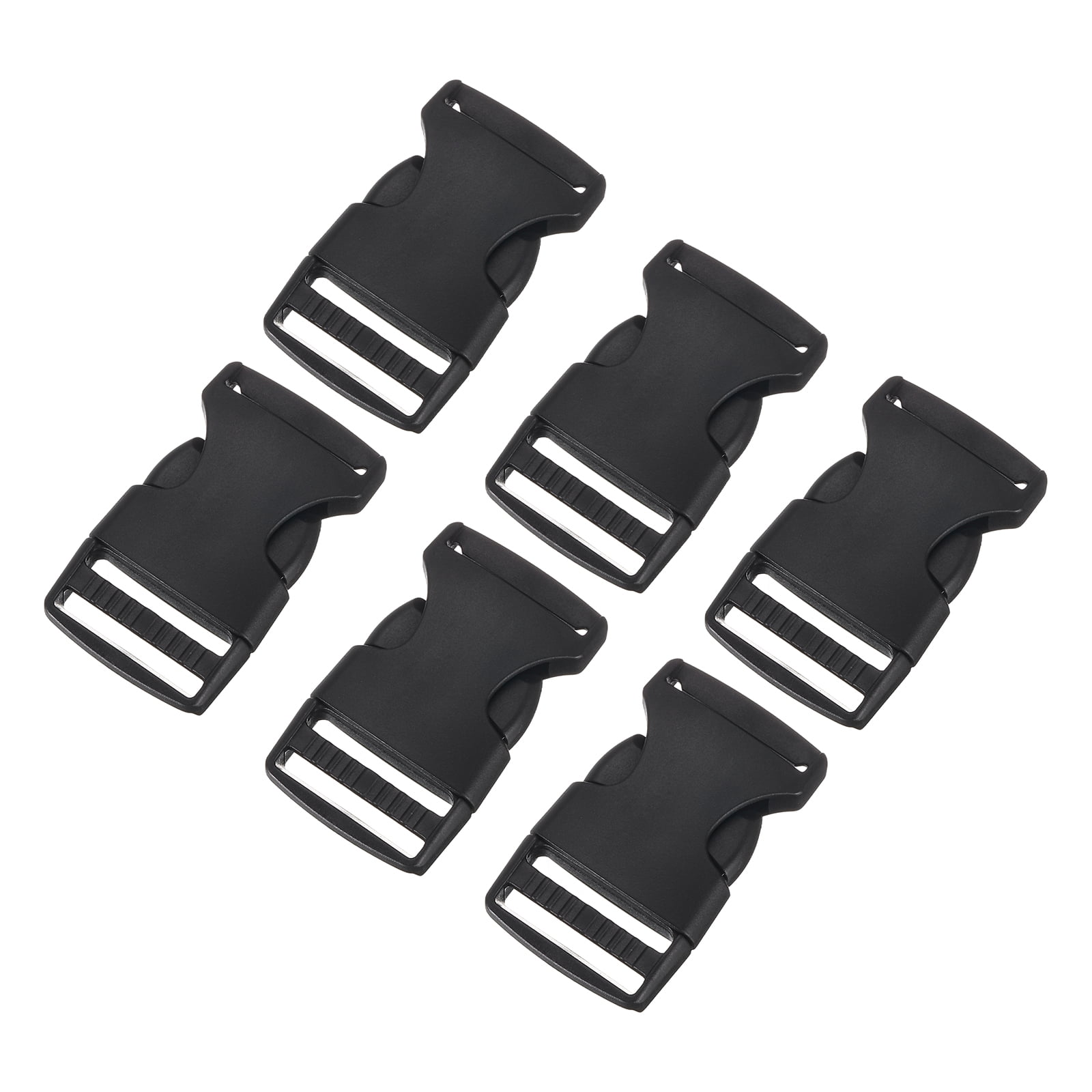 Uxcell 6Pack 1" Plastic Dual Adjustable Side Release Buckle for ...