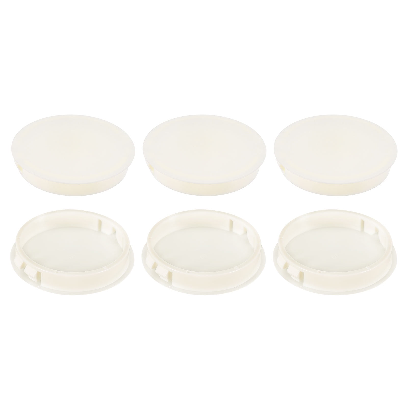 Uxcell 6Pack 2-11/32" Plastic Hole Plugs Panel Flush Type Knockout ...