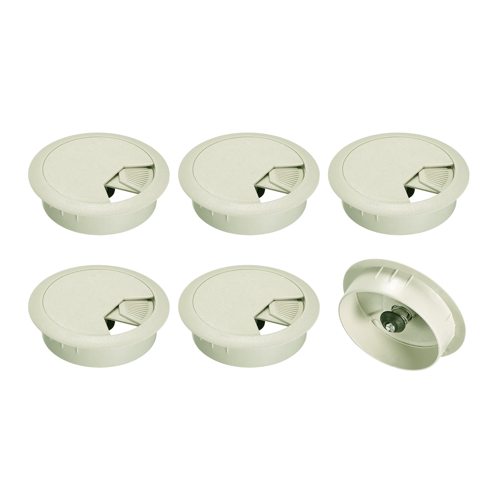 Uxcell 6Pack 2 Inch Cable Hole Cover ABS Office Desk Cable Wire Cord ...