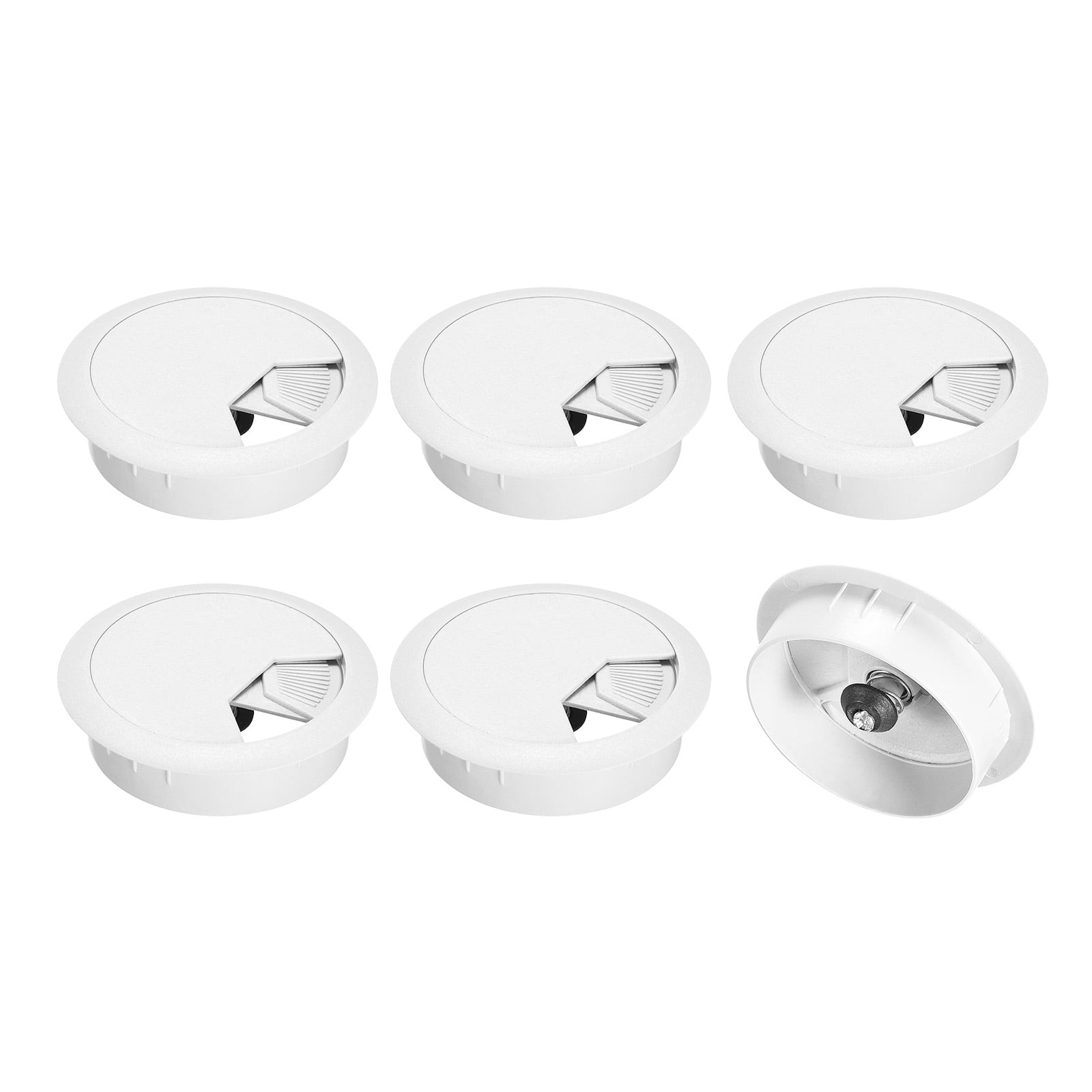 Uxcell 6Pack 2 Inch Cable Hole Cover ABS Office Desk Cable Wire Cord ...