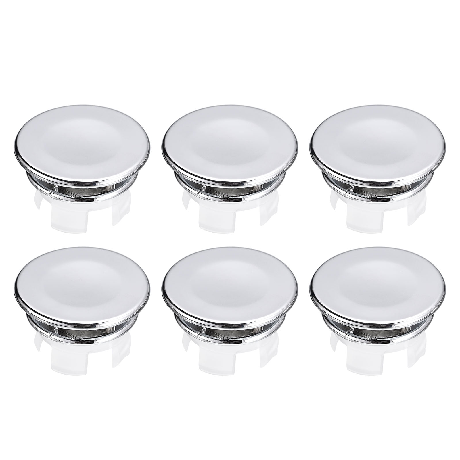 Uxcell 6Pack 23.5mm Sink Trim Overflow Cover Ring Double Layer Hole ...