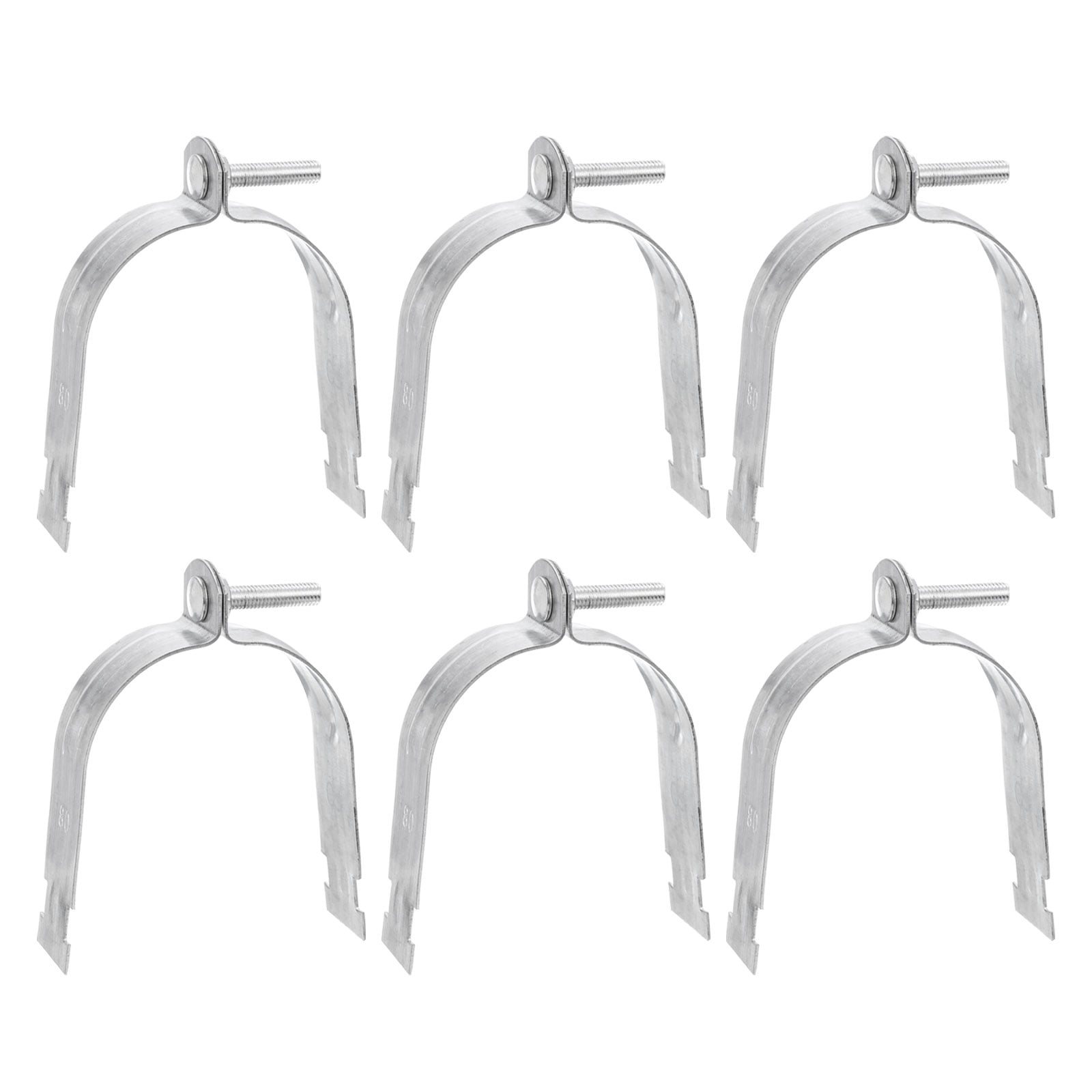Uxcell 6Pack 3-1/2" EMT Strut Clamps Steel with Bolt Nut for Rigid ...