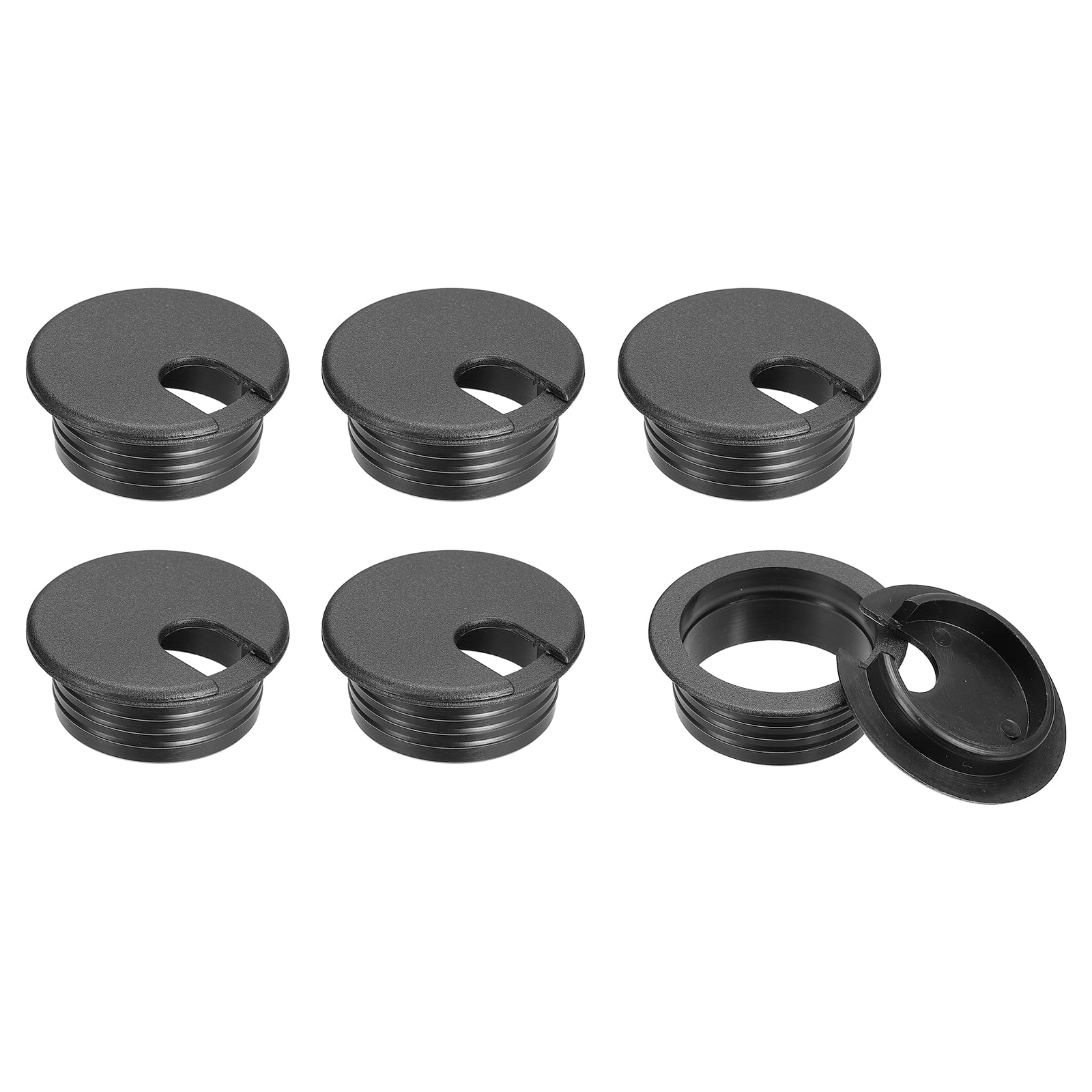 Uxcell 6Pack 38mm Cable Hole Cover ABS Desk Cable Wire Cord Grommet for ...