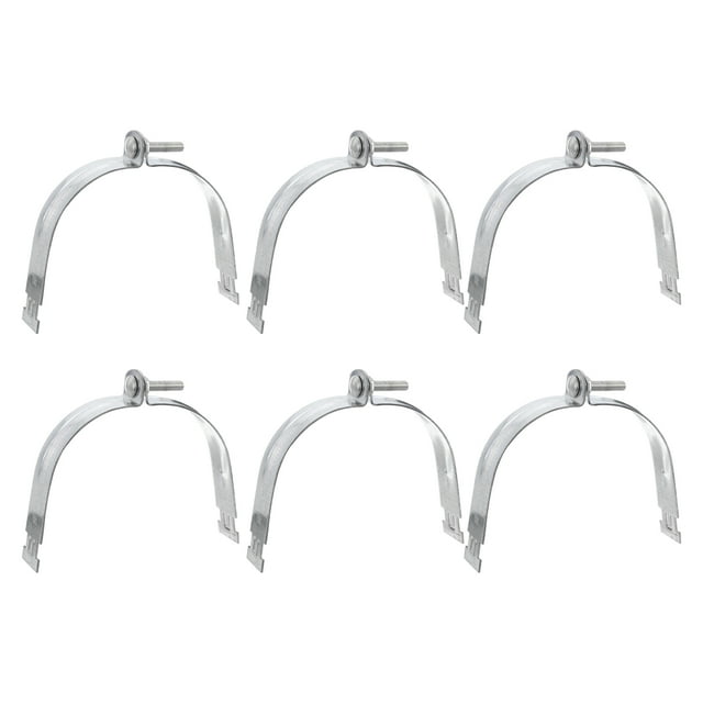 Uxcell 6Pack 4-1/2" EMT Strut Clamps Steel with Bolt Nut for Rigid ...