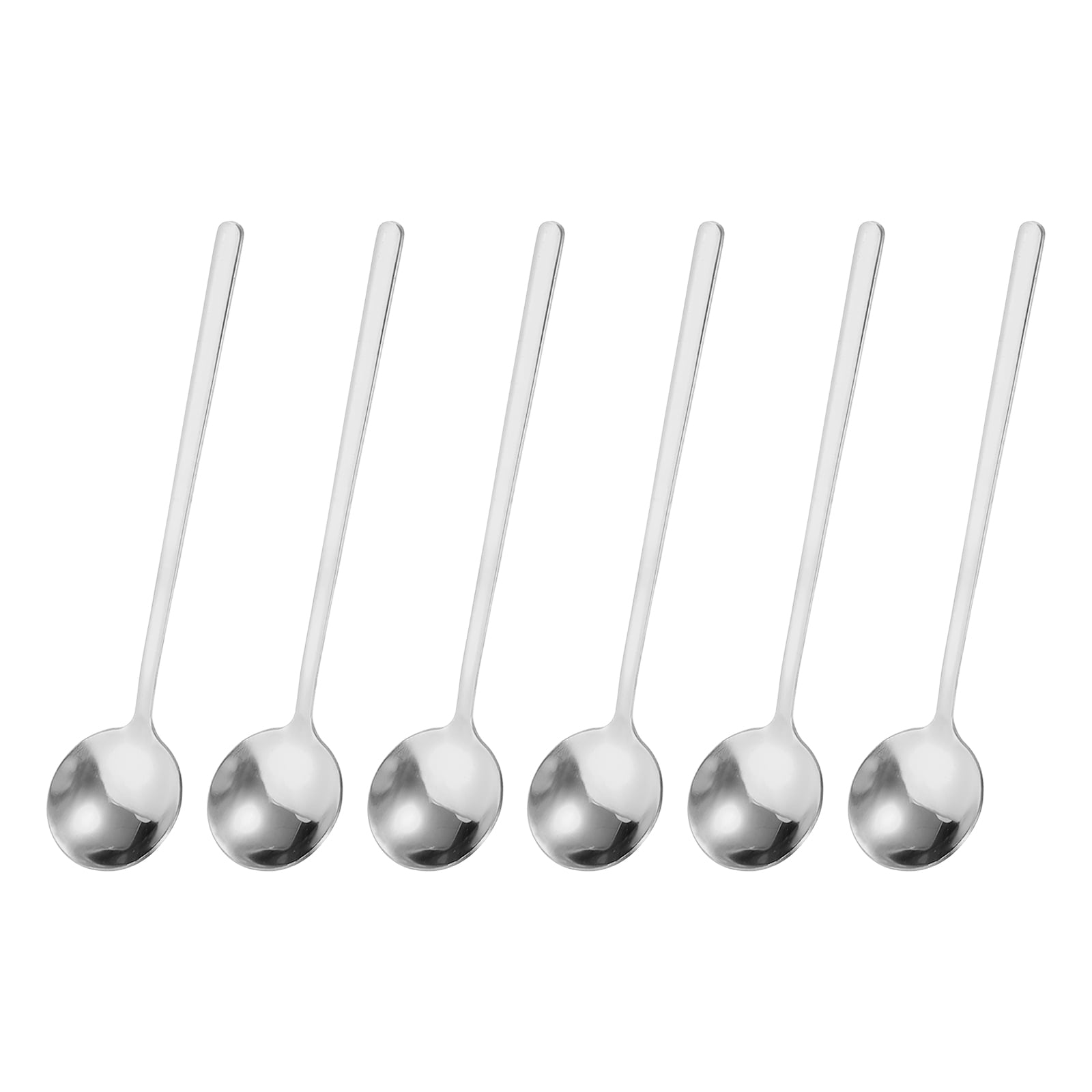 Uxcell 6Pack 5" Stainless Steel Espresso Spoons Mini Coffee Spoon ...