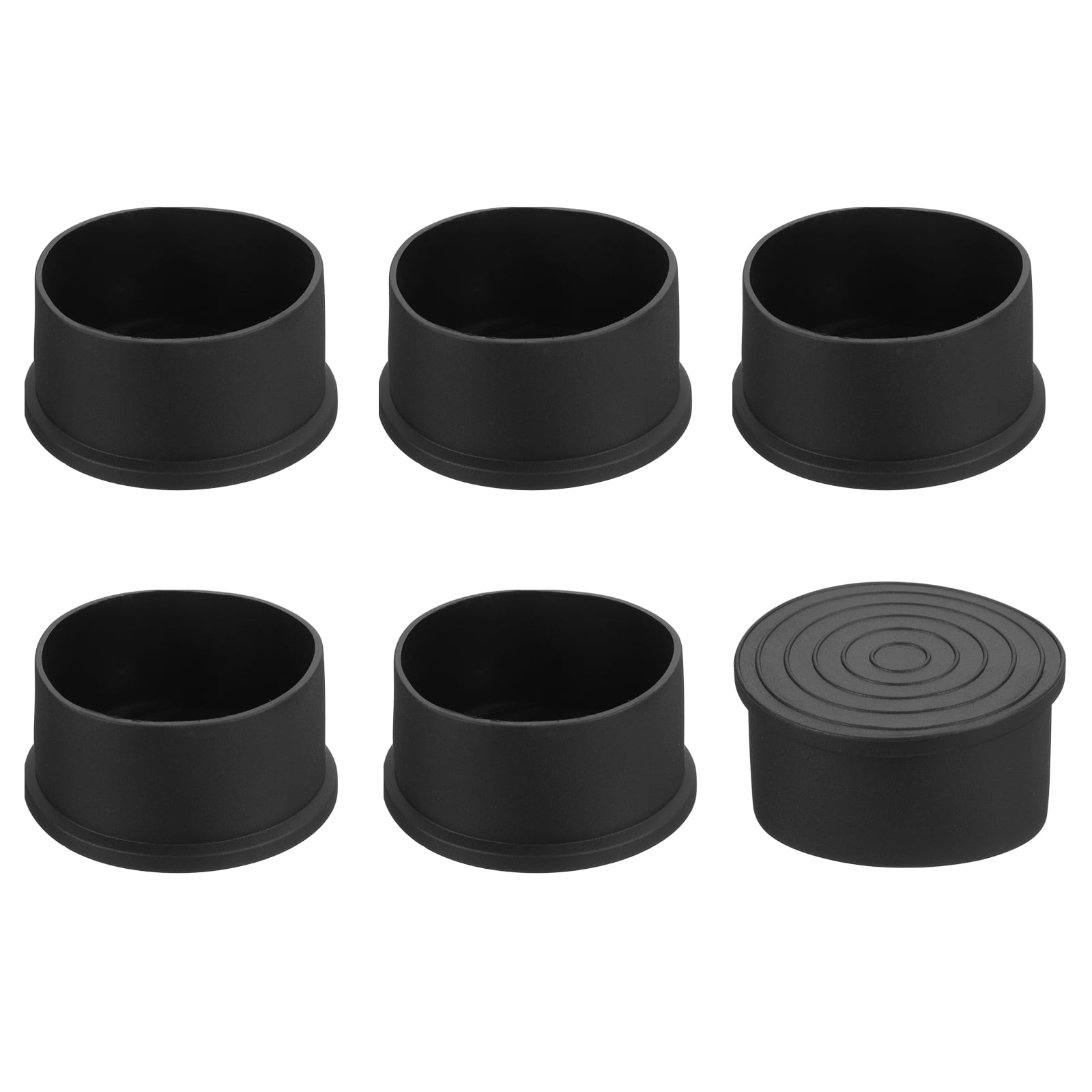 Uxcell 6Pack Chair Leg Caps, 60mm (2-3/8 Inch) Non-Marking PVC Chair ...