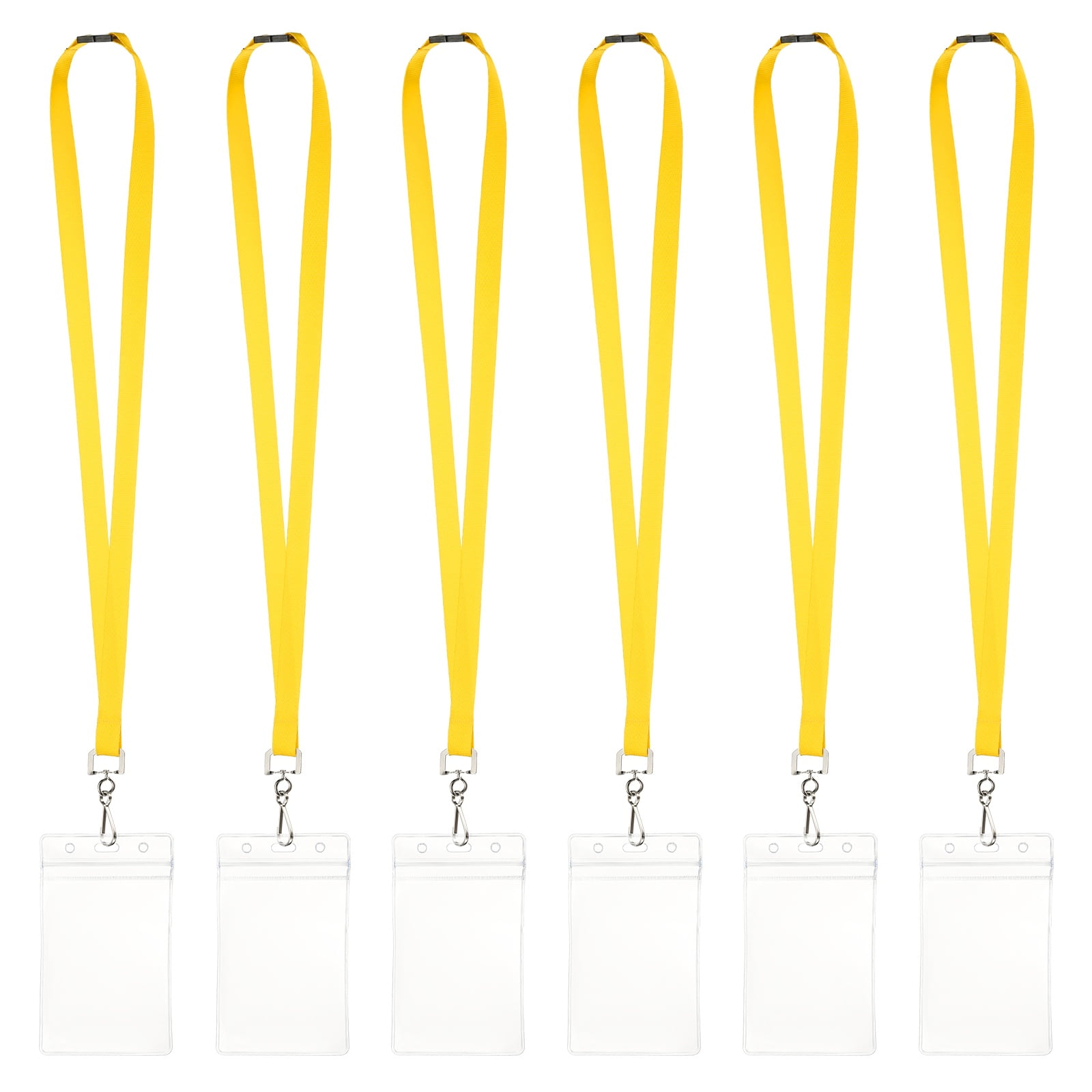 Uxcell 6Pack Colored Lanyards for ID Badges, Breakaway Lanyards for ...