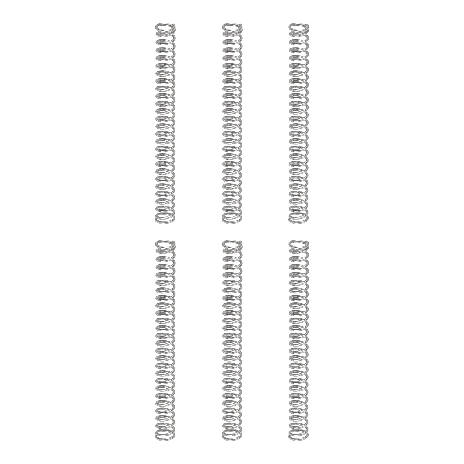 Uxcell 6Pack Compression Springs, 0.3mm Wire Diameter x 2mm OD x 20mm ...